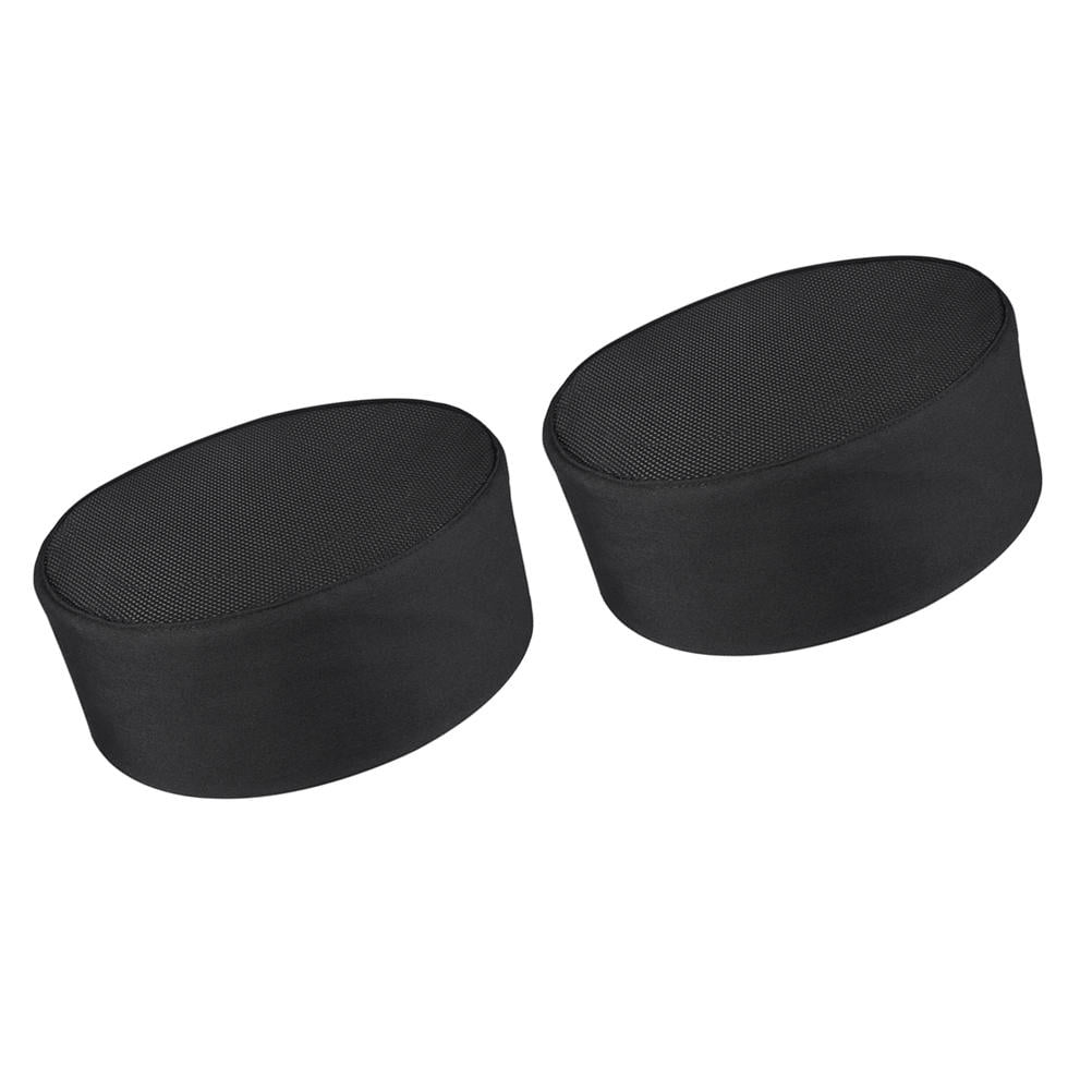 HEALEEP 2Set Simple and Practical Chef Caps for Chefs in Black with ...
