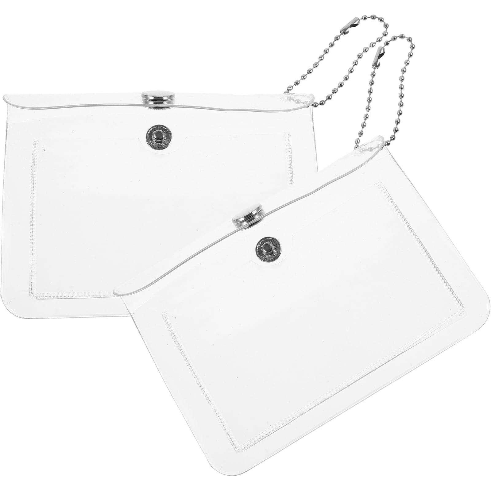 HEALEEP Small Pouch Card Transparent Pouch PVC 2Pcs 4.5x3.1x0.4in ...