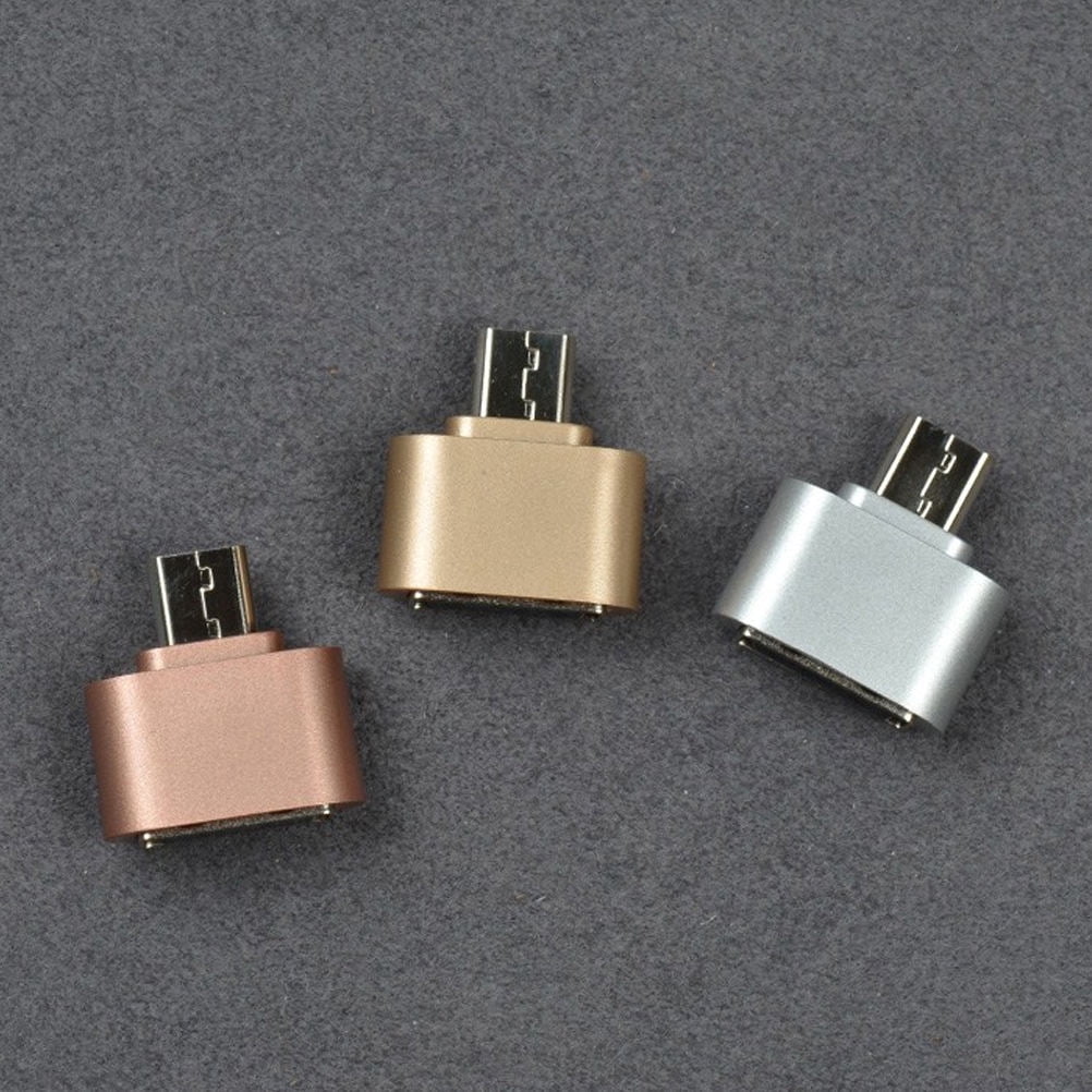 HEALEEP 30Pcs Golden Mini OTG Adapter Memory Reader for Tech ...