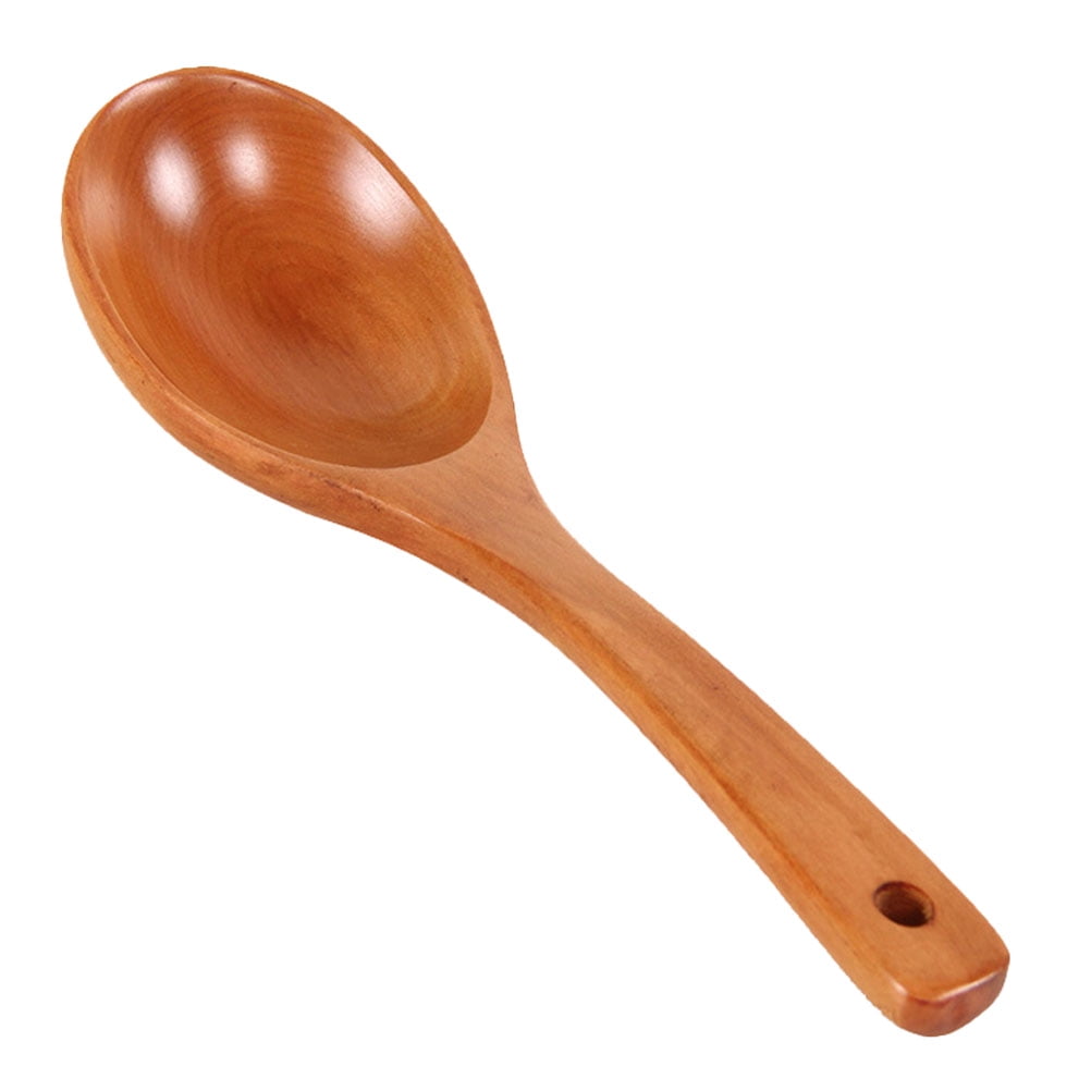 HEALEEP 32Pack Wooden Rice Spoon Brown For Kitchen Utensil Meal ...