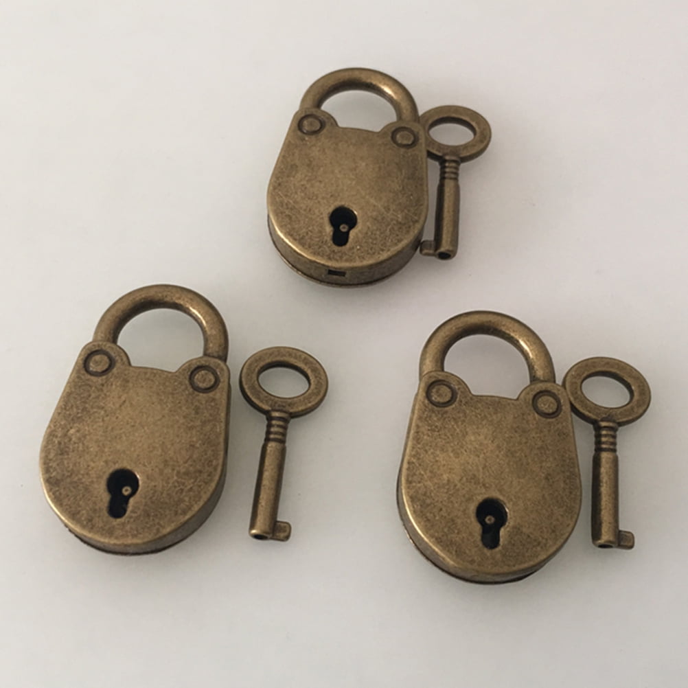 HEALEEP 3Set Anti Theft Function Key Lock Mini Padlocks Tiny Lock ...