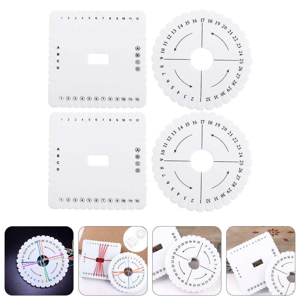 HEALEEP 4Pcs Braiding Disk for Rope Braiding Round EVA Wire Braiding ...