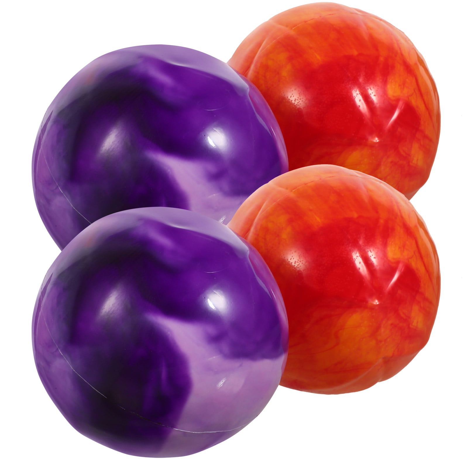 HEALEEP 4Pcs Jumbo Super Bouncy Balls for Children Beach Playing PVC ...