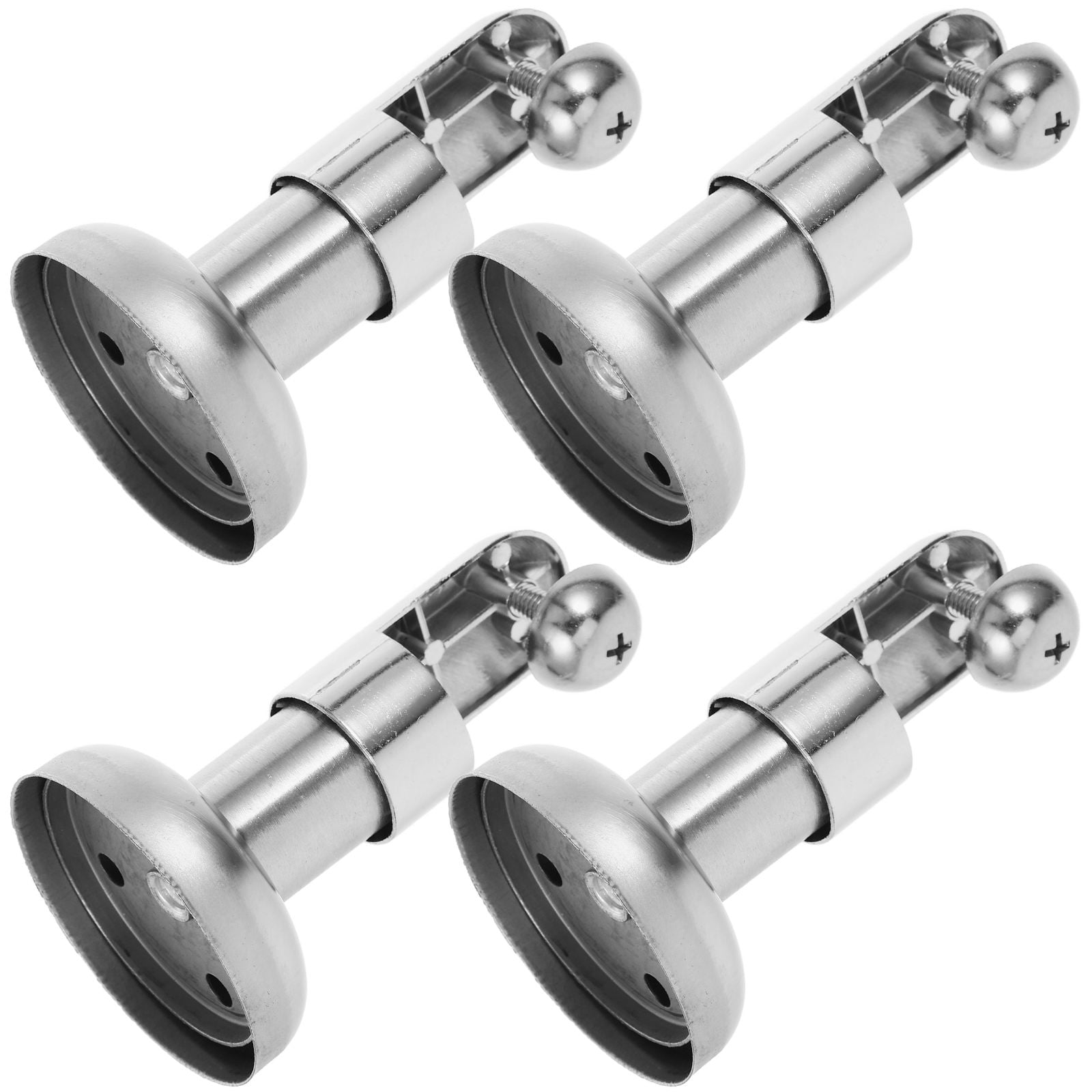 HEALEEP 4Pcs Toilet Partition Bracket Support Foot Restroom Stainless ...