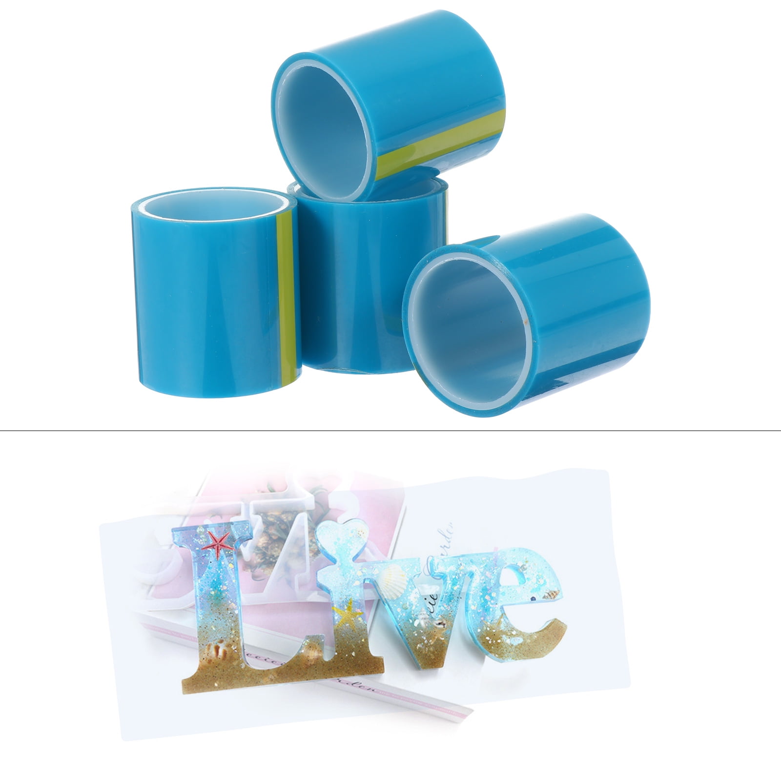 HEALEEP 4Pcs Traceless Adhesive Tape for Printing and Painting Blue ...