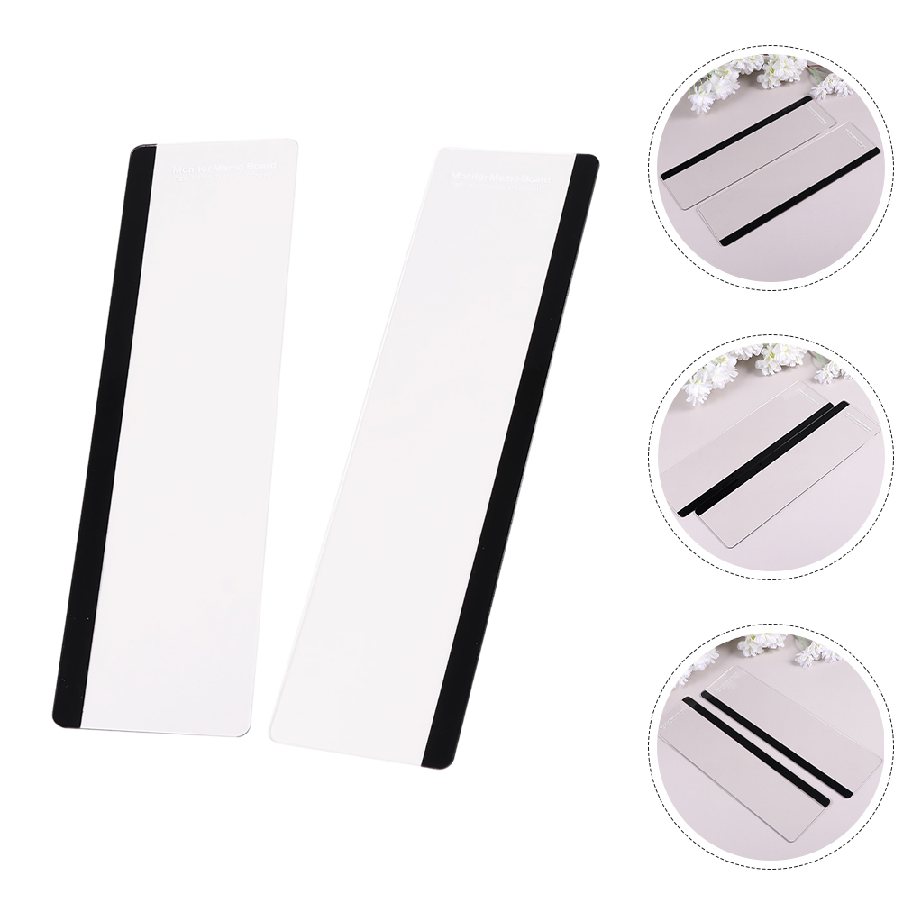 HEALEEP 4Pcs Transparent Flat Monitor Memo Board for Computer Side Note ...