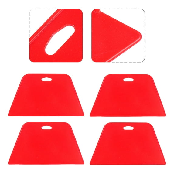 HEALEEP 4Pcs Wallpaper Smoother Tool Plastic Red Rectangle for Wall ...