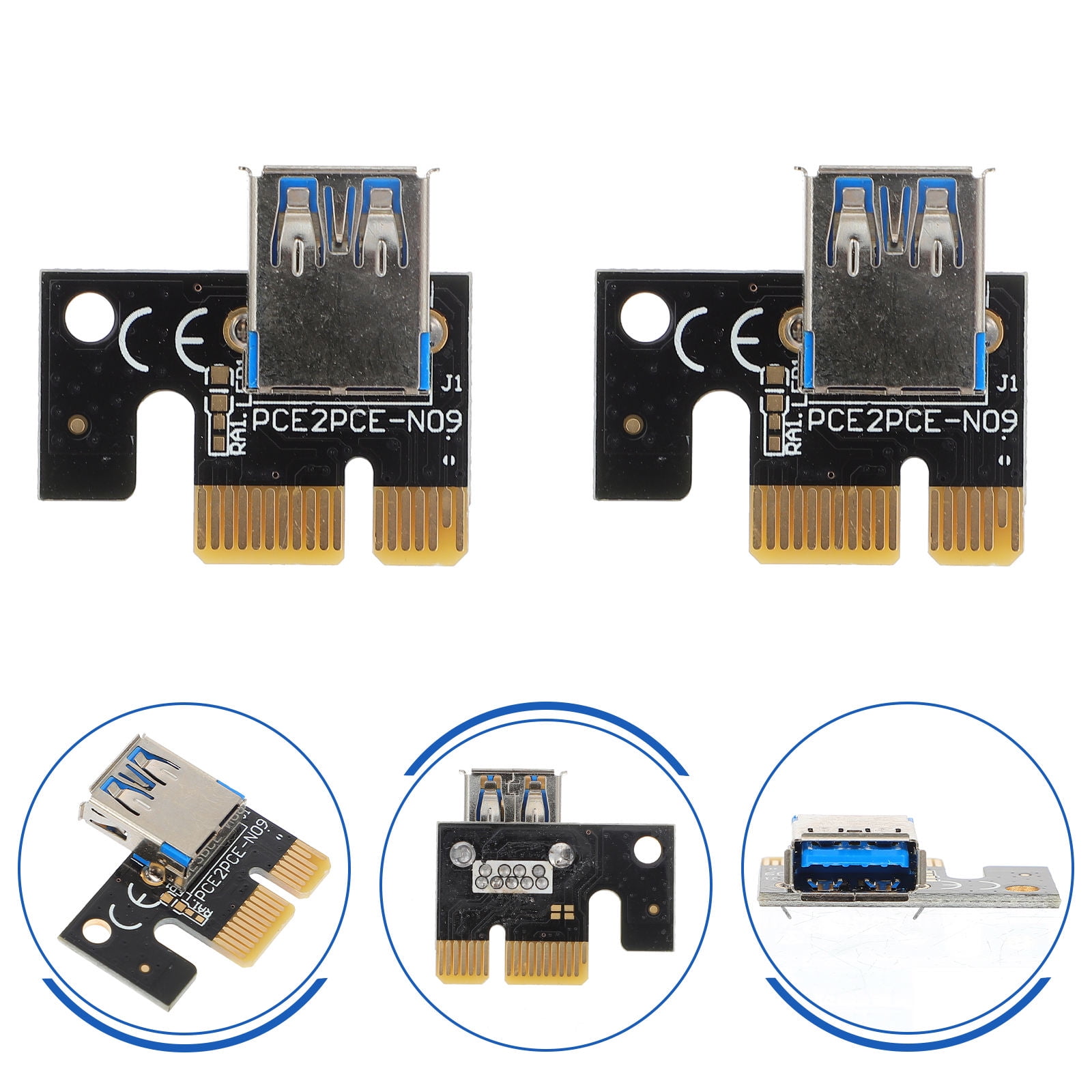 HEALEEP 4Set Adapter Cards for Pci-E 1X to 16X Conversion and ...