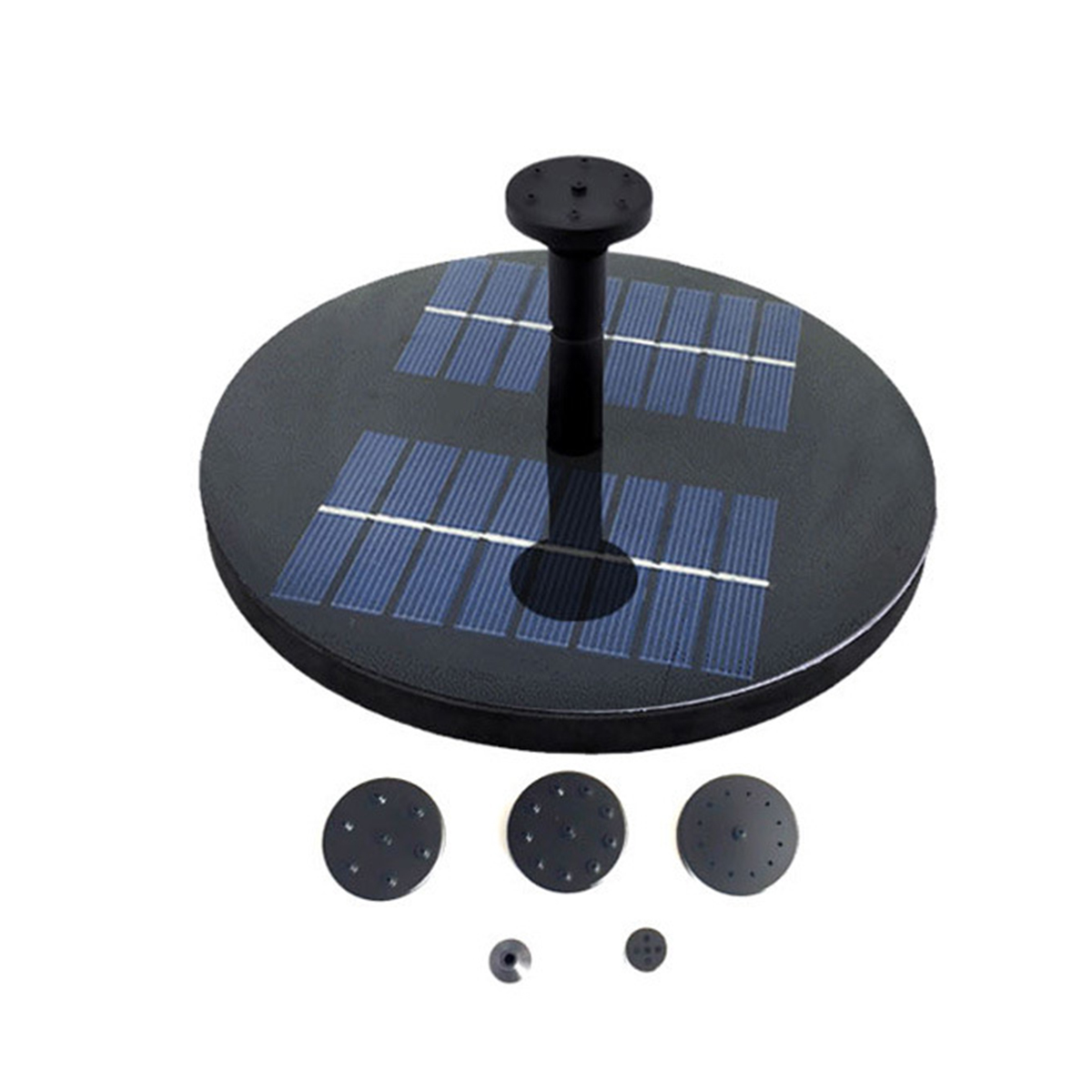 HEALEEP 4Set Outdoor Water Fountain Solar Powered for Pond Pool Aquarium Garden Patio 16 x 6.3in ...