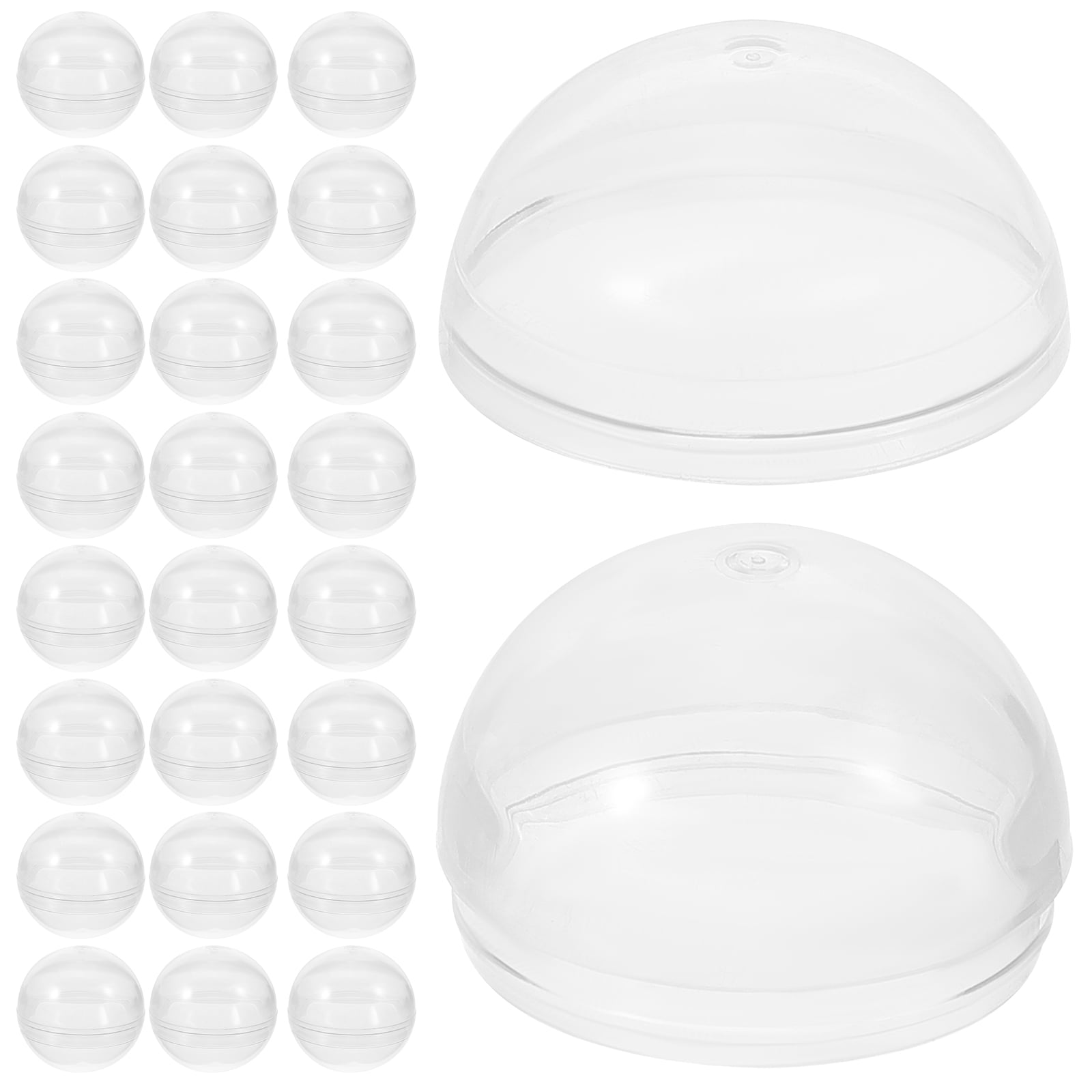 HEALEEP 50Pcs Clear Small Balls Fillable Empty Balls Plastic Vending ...