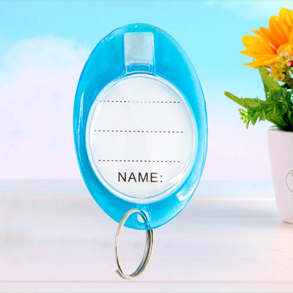 HEALEEP 50Pcs Durable Plastic key and Luggage ID Tags for Landlords and ...