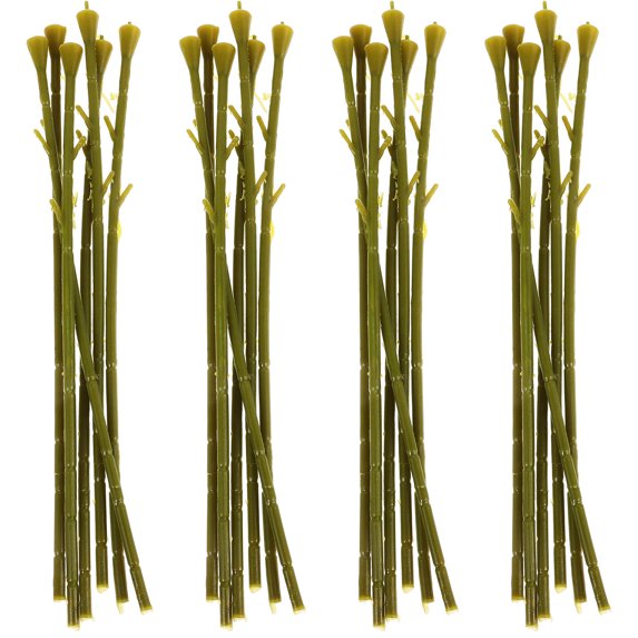 HEALEEP 50Pcs Floral Stems Green for Handmade Crafts and Floral ...