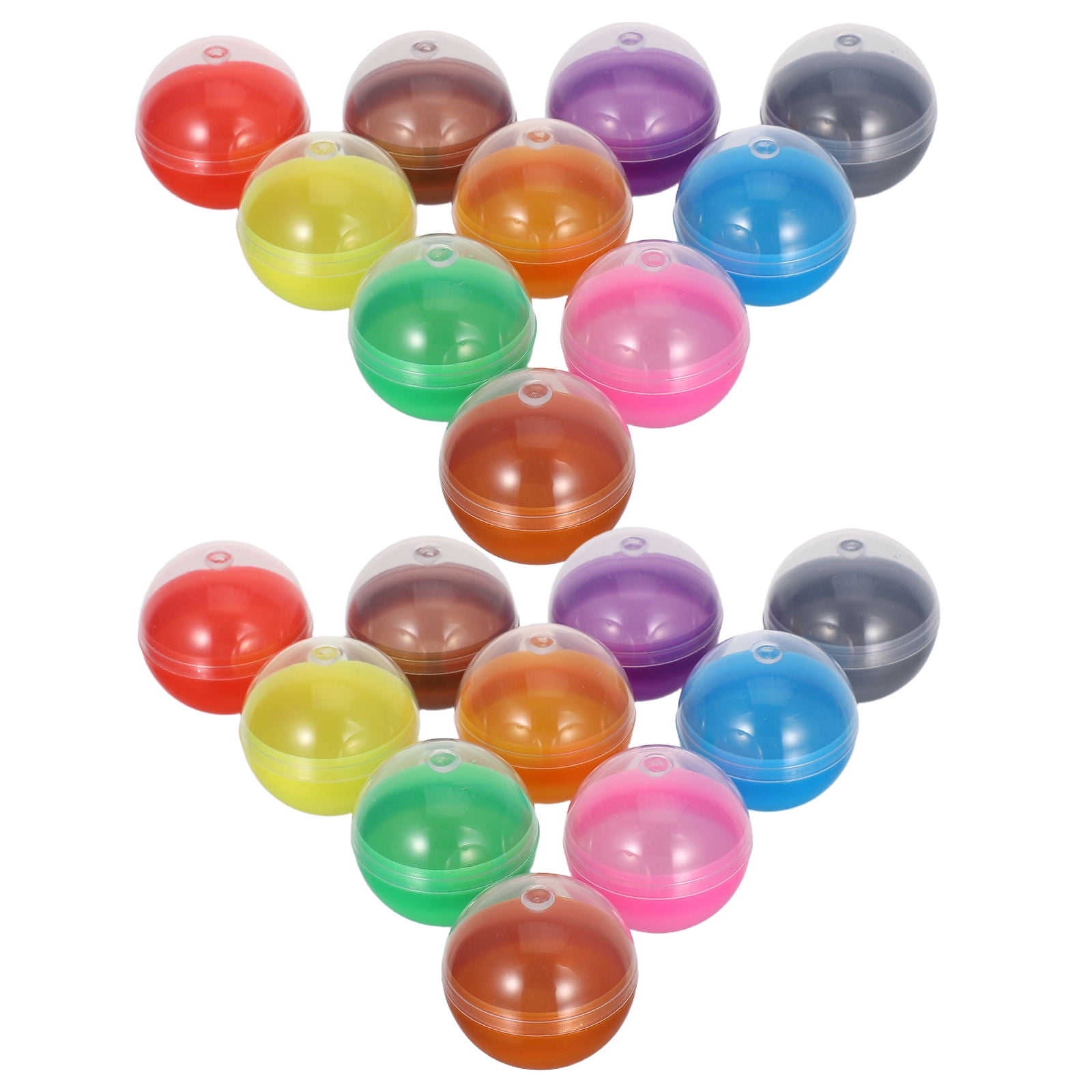 HEALEEP 50Pcs Vending Machine Balls Assorted Color Round Gumball Toys ...