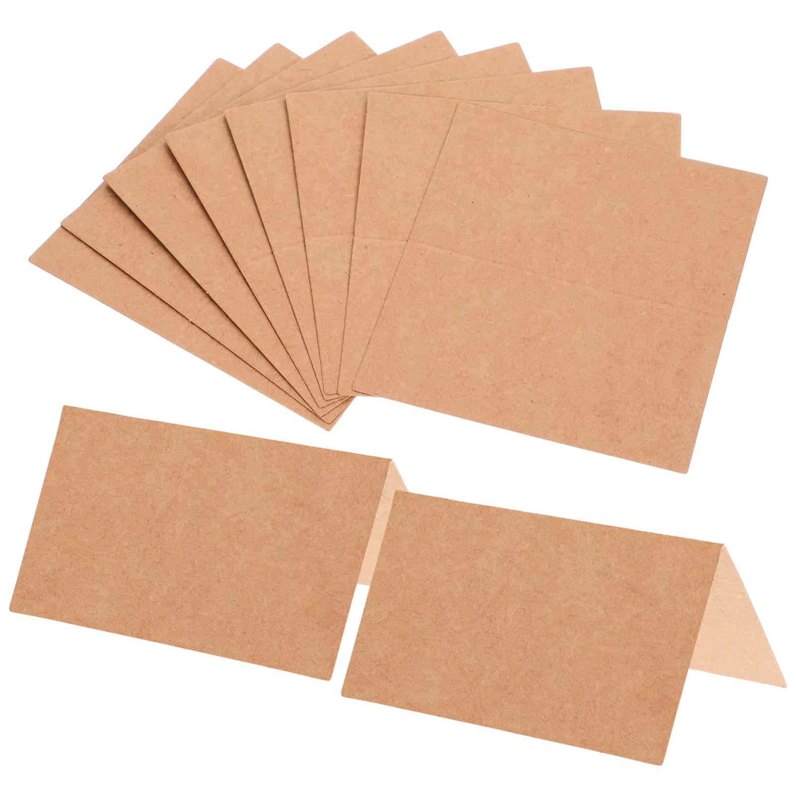 HEALEEP 50pcs Wedding Desktop Blank Tent Paper Name Cards Name Place ...