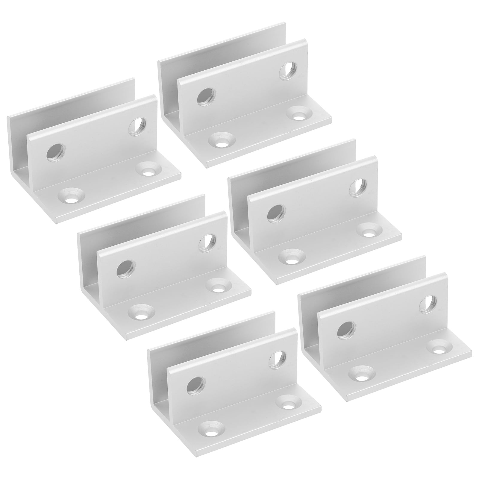 HEALEEP 6 Pcs Bracket Shelf Brackets Glass Clamp Fixing Clip - Walmart.com