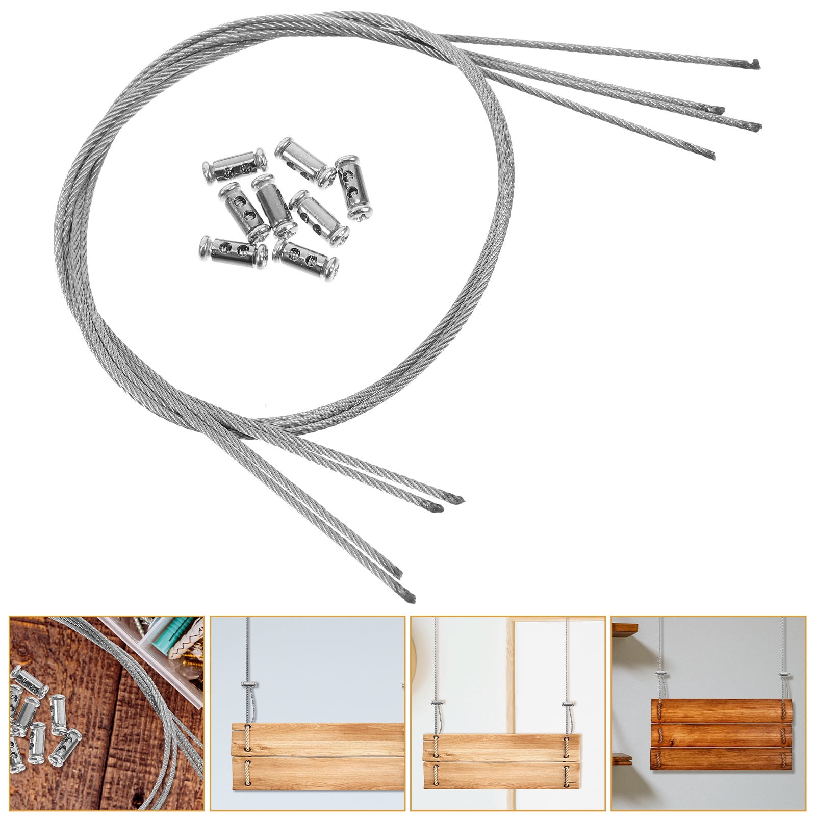 HEALEEP Adjustable Stainless Steel Hanging Wire for Luggage Cable ...