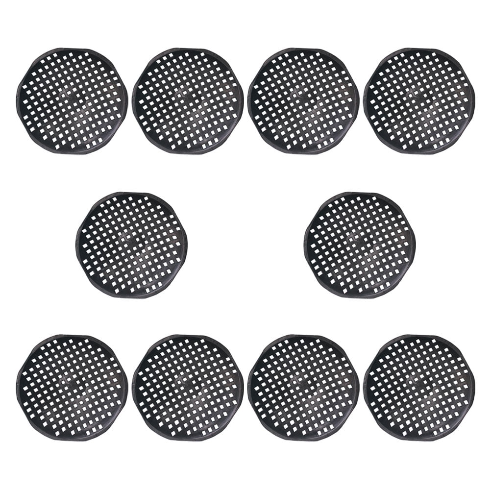 HEALEEP Black Plastic Planter Hole Mesh Pads for DIY Prevent Soil ...