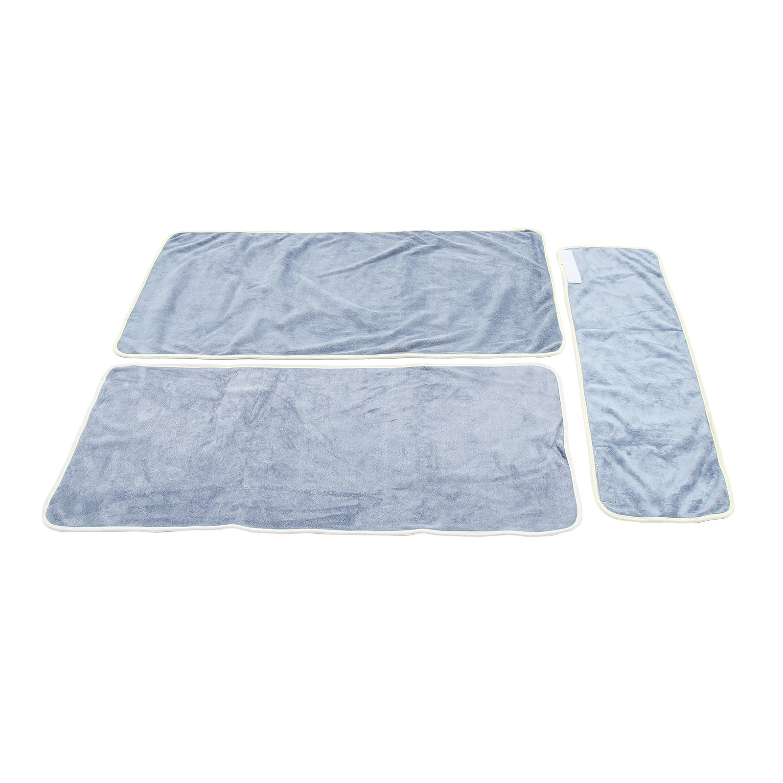 HEALEEP Blue Supersoft Fiber Towel Set 1 Spa and Sauna with Fast Drying ...