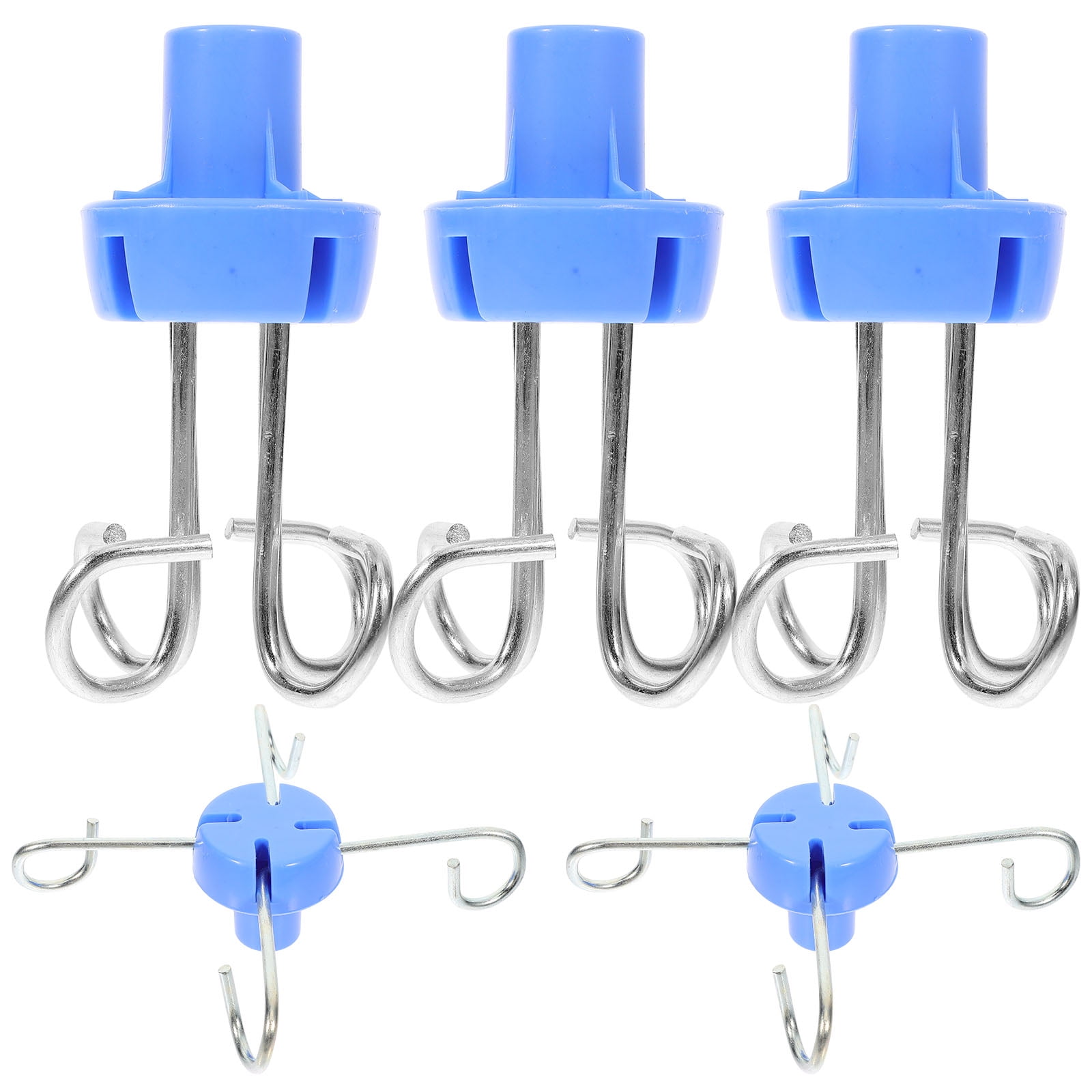 HEALEEP Blue Vertical Pole Hook IV Bag Hanger Plastic and Iron ...