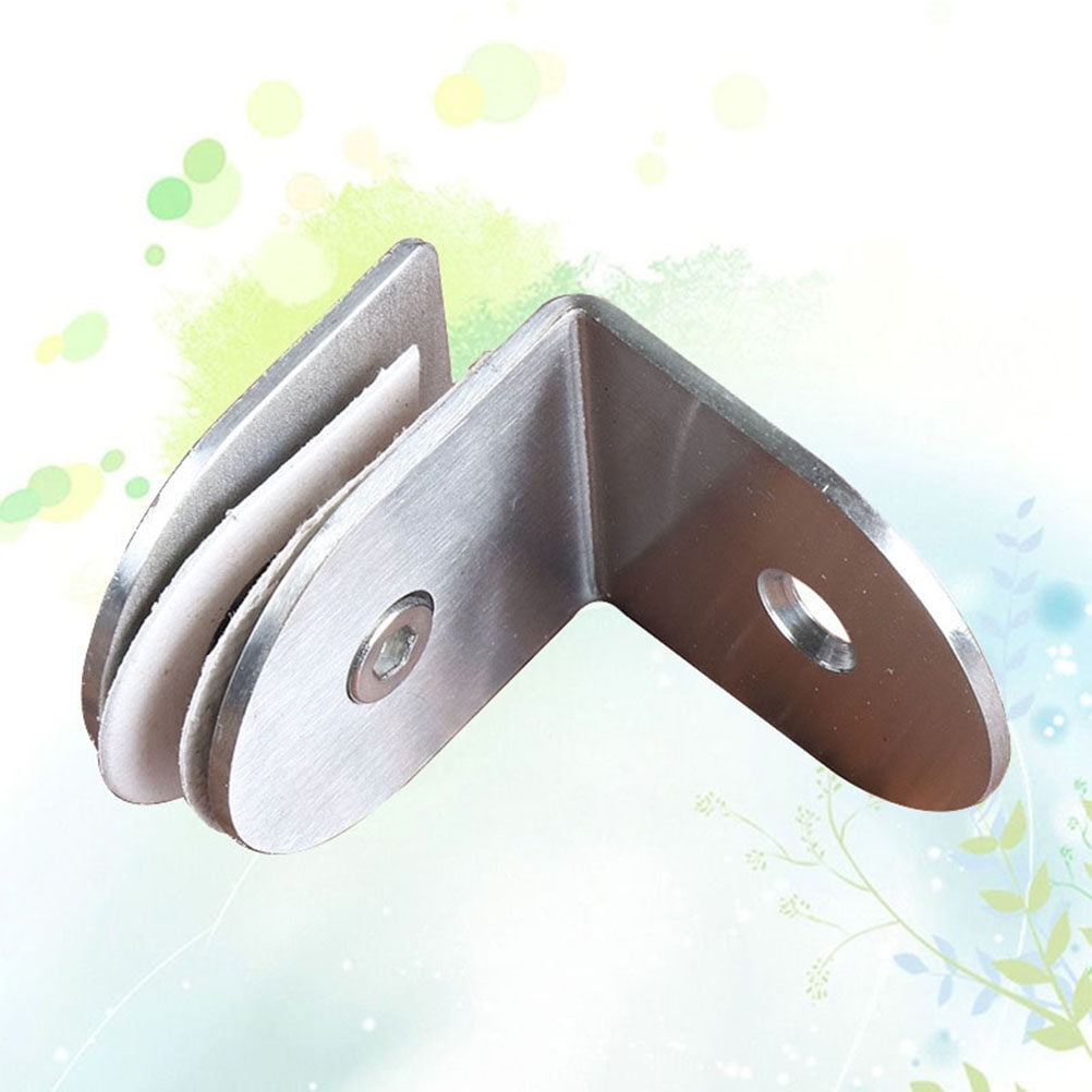 HEALEEP Glass Clamp Stainless Steel 1Pcs with Half Circle 90 Degree ...