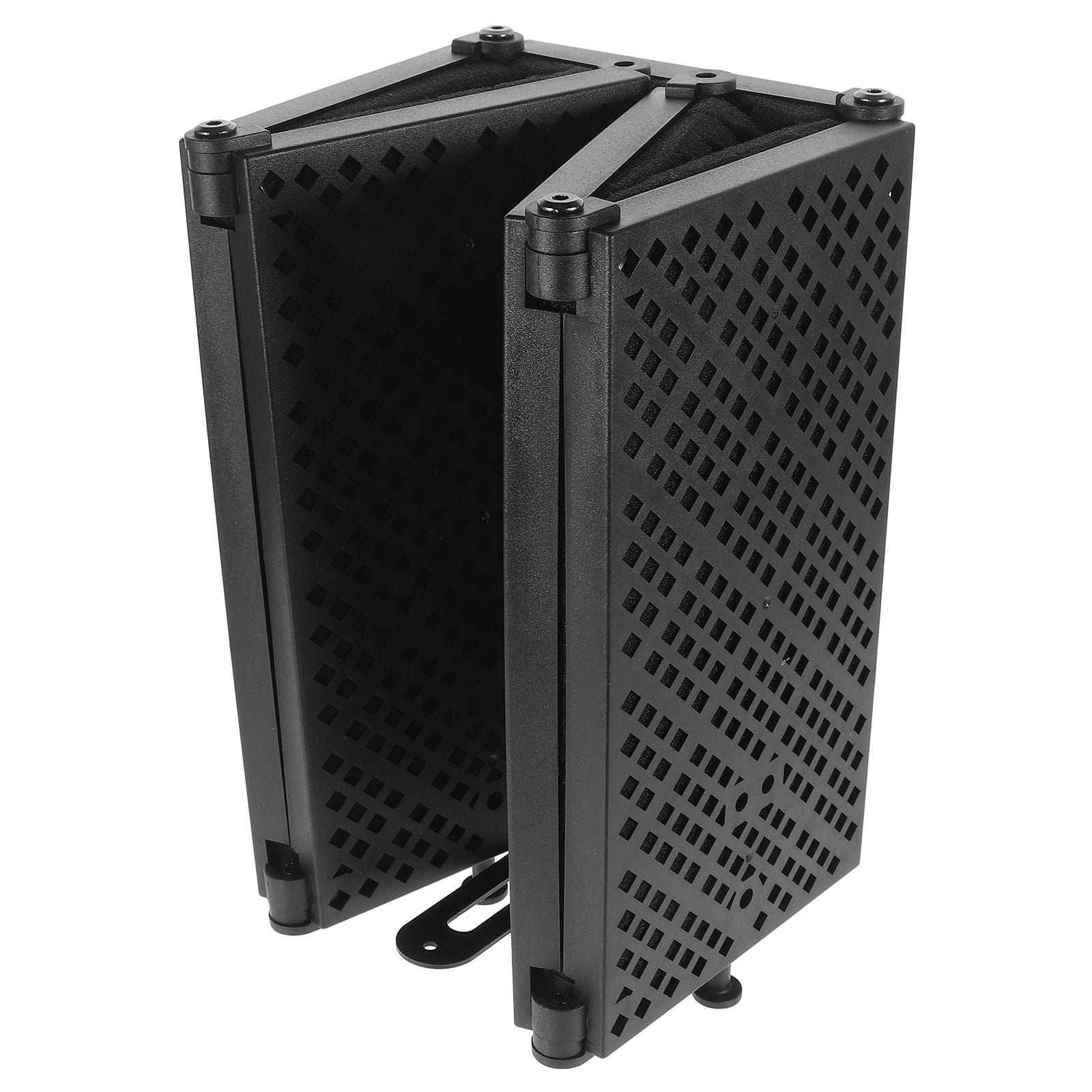 HEALEEP Microphone Isolator Panel 1 Set Black ABS EVA for Recording and ...