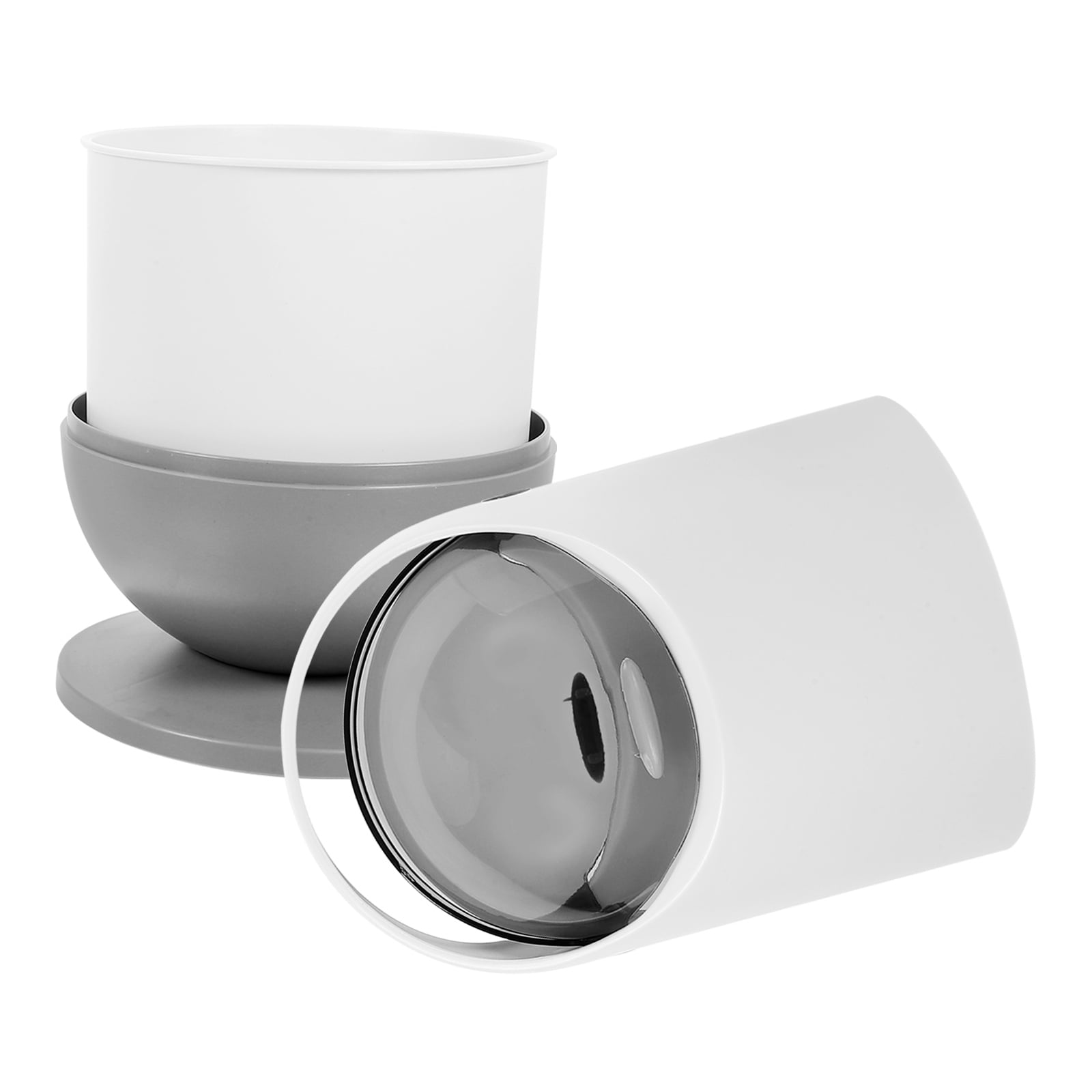 HEALEEP Mini Trash Can Countertop Trash Can with Lid Modern Style Waste ...