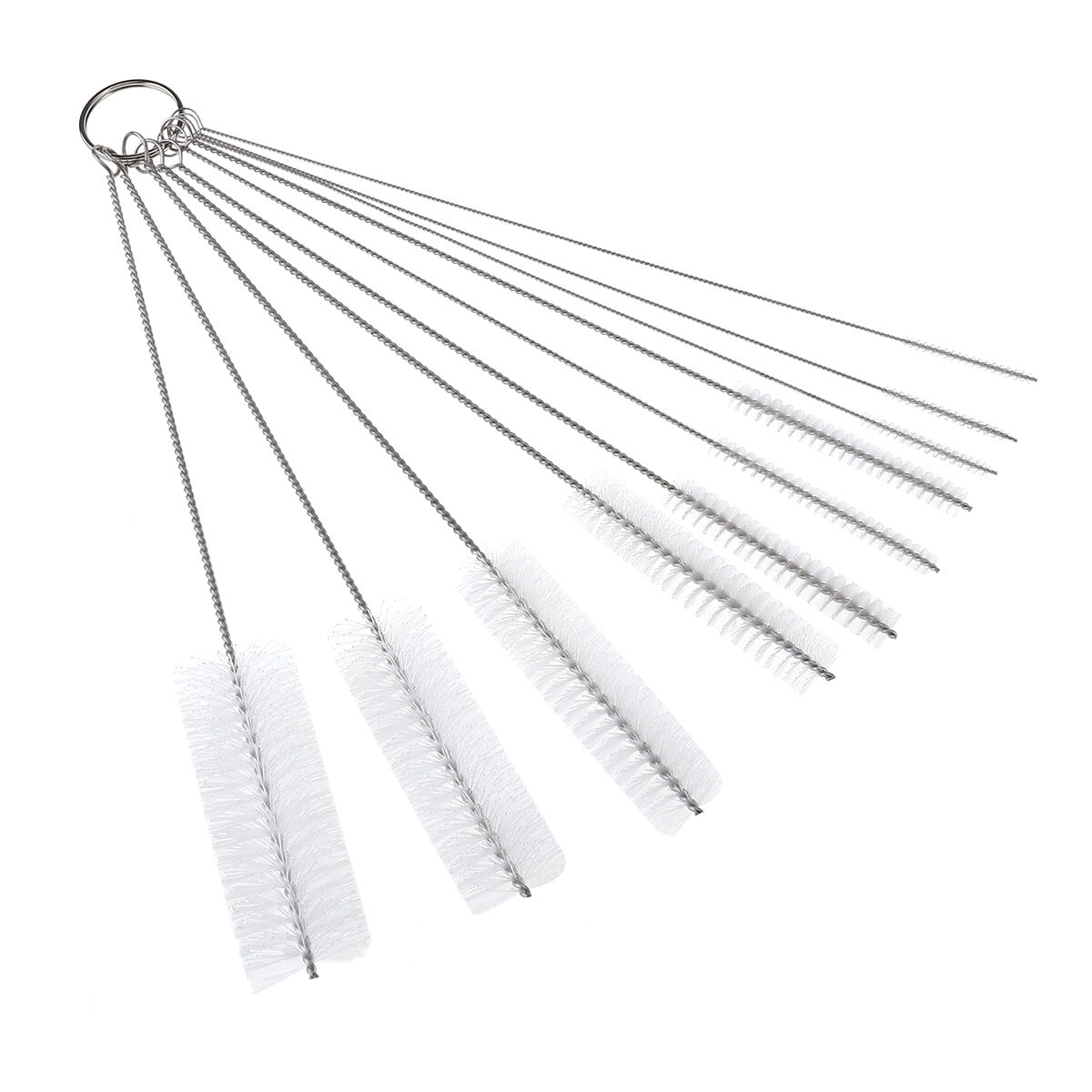 HEALEEP Nylon Tube Cleaning Brush 10Pcs for Small Bottle and Straw ...