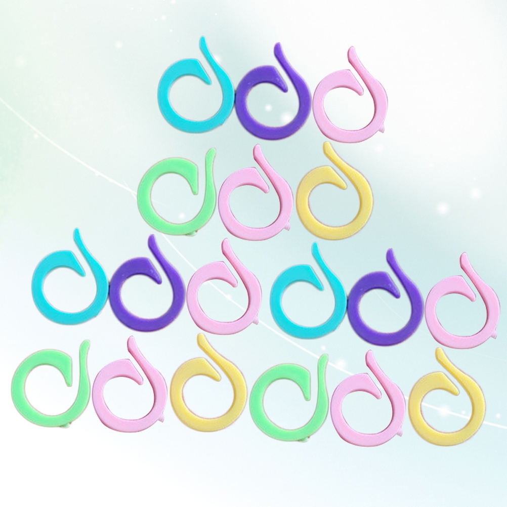 HEALEEP Plastic Knitting Ring Set Assorted Color for Counting Use with ...