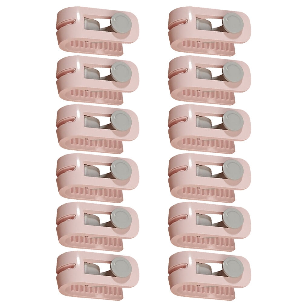 HEALEEP Quilt Sheet Clip Fasteners 2Sets Pink Abs Rectangular Clip For ...