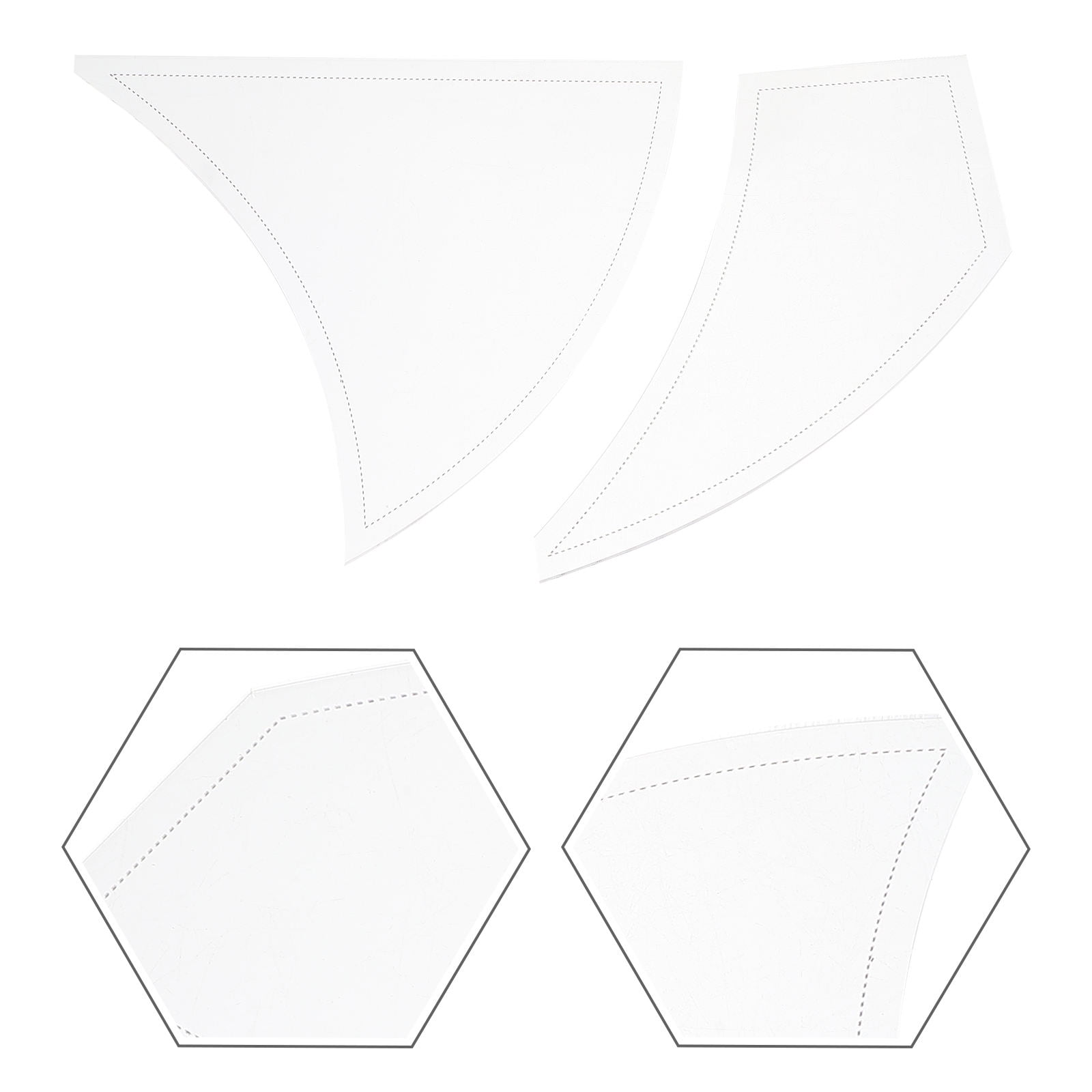 HEALEEP Quilting Ruler 2Set for Diy Handmade Crafts Twisted Shape As ...