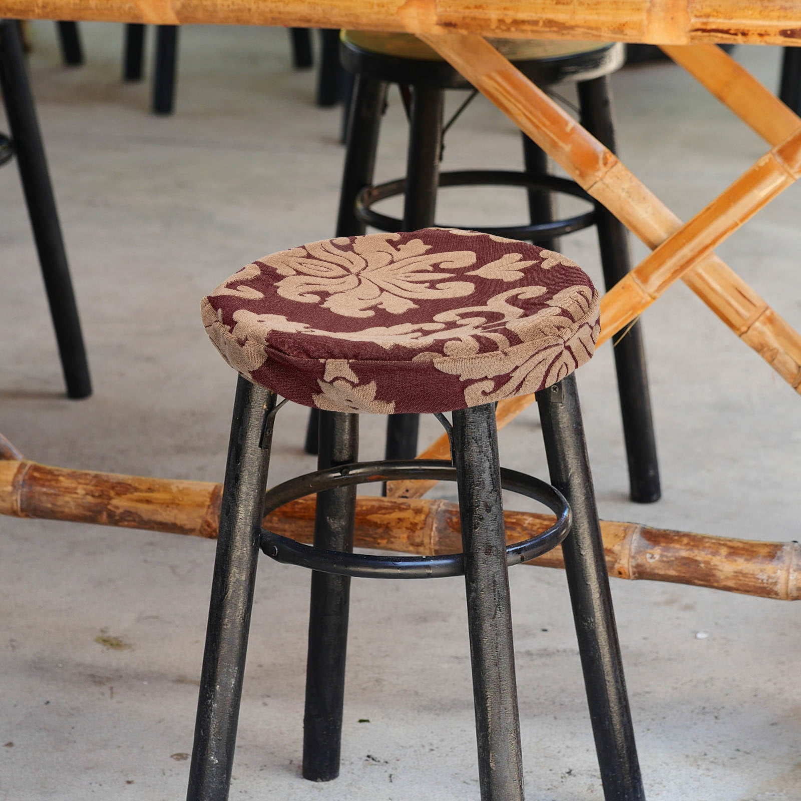 HEALEEP Red Round Bar Chair Covers 1Pack for General Users and Office ...