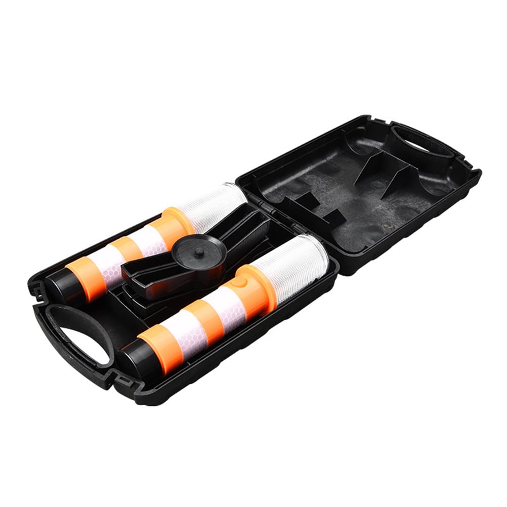 HEALEEP Roadside Emergency Light 2Set Orange Signal Lamp For Traffic ...