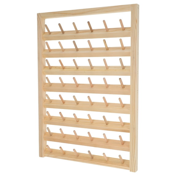 HEALEEP Sewing Thread Rack 1 Set Wooden Spool Holder For Home Users ...