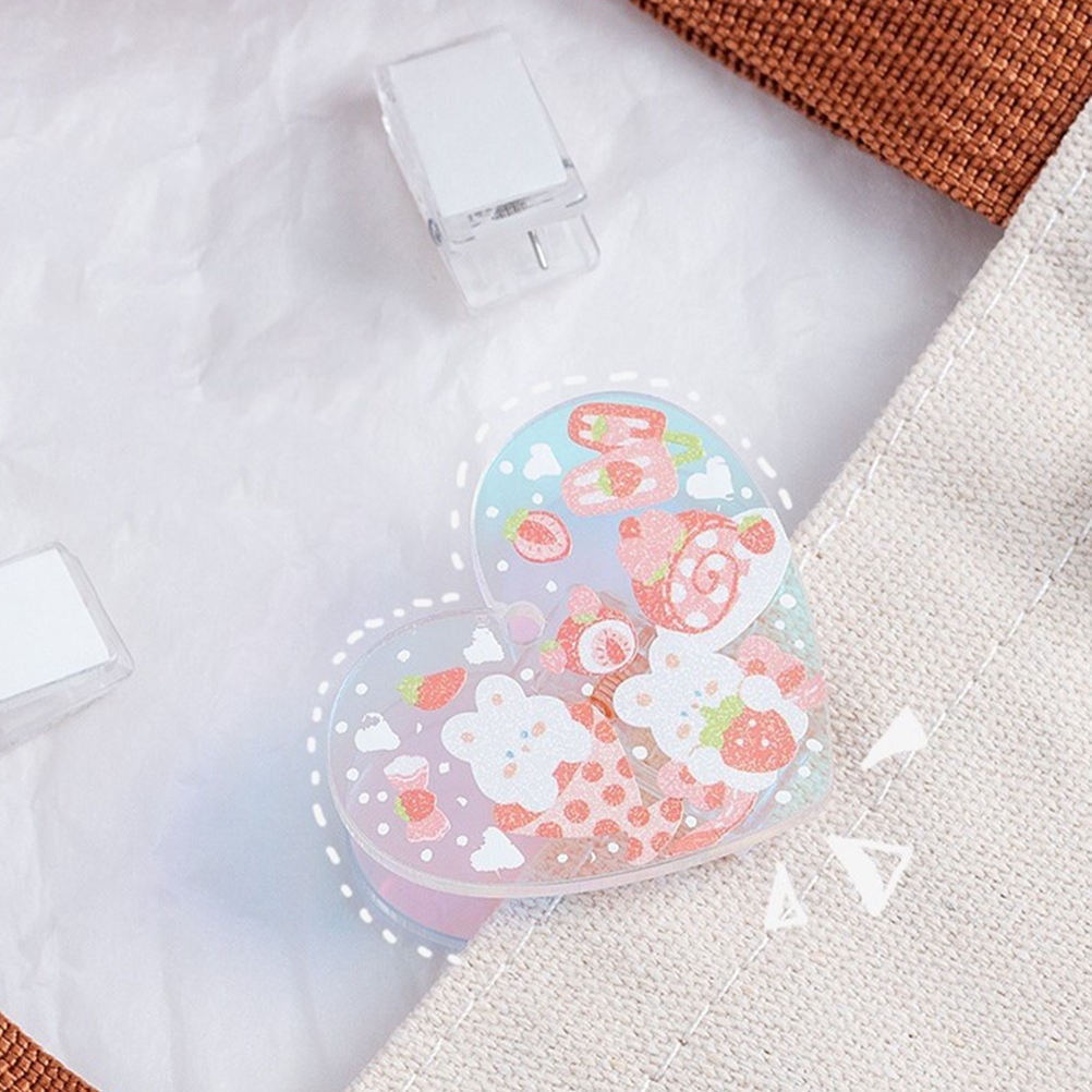 HEALEEP Plastic Spring Clips Clear Design 50Pcs 1.0X0.5X0.5In - Walmart.com