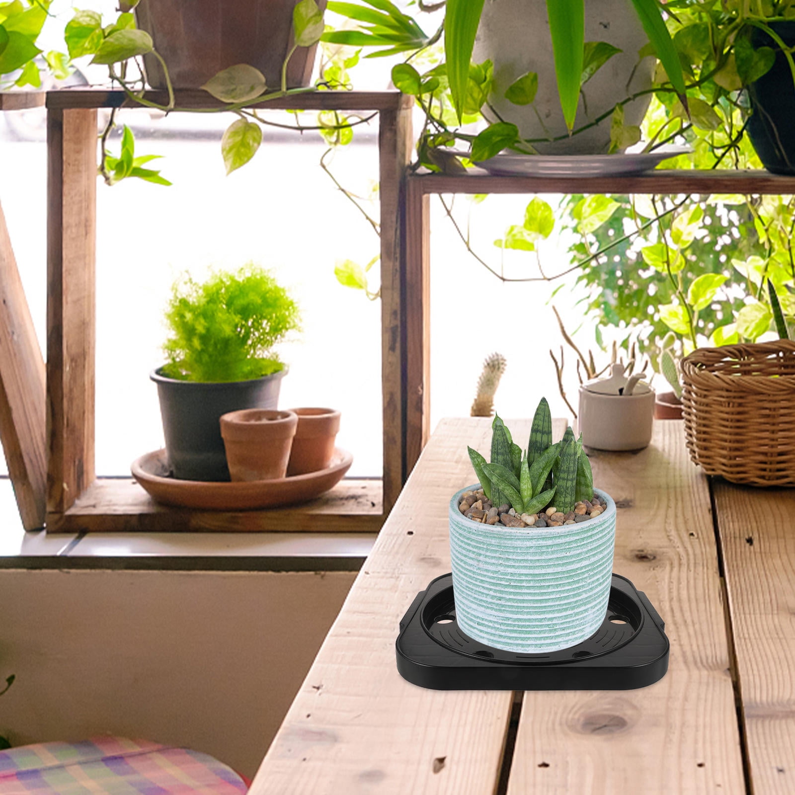 HEALEEP Wegasus Wheeled Propane Tank Base Ground Gas Tank Stand With ...