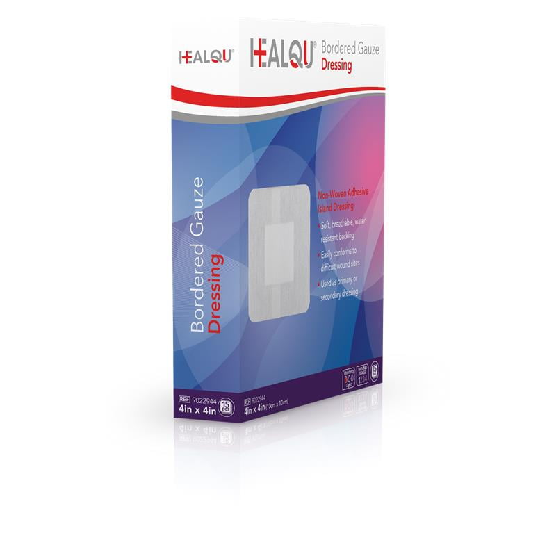 HEALQU Bordered Gauze Dressing 4 x 4 HSA/FSA Eligible - Walmart.com