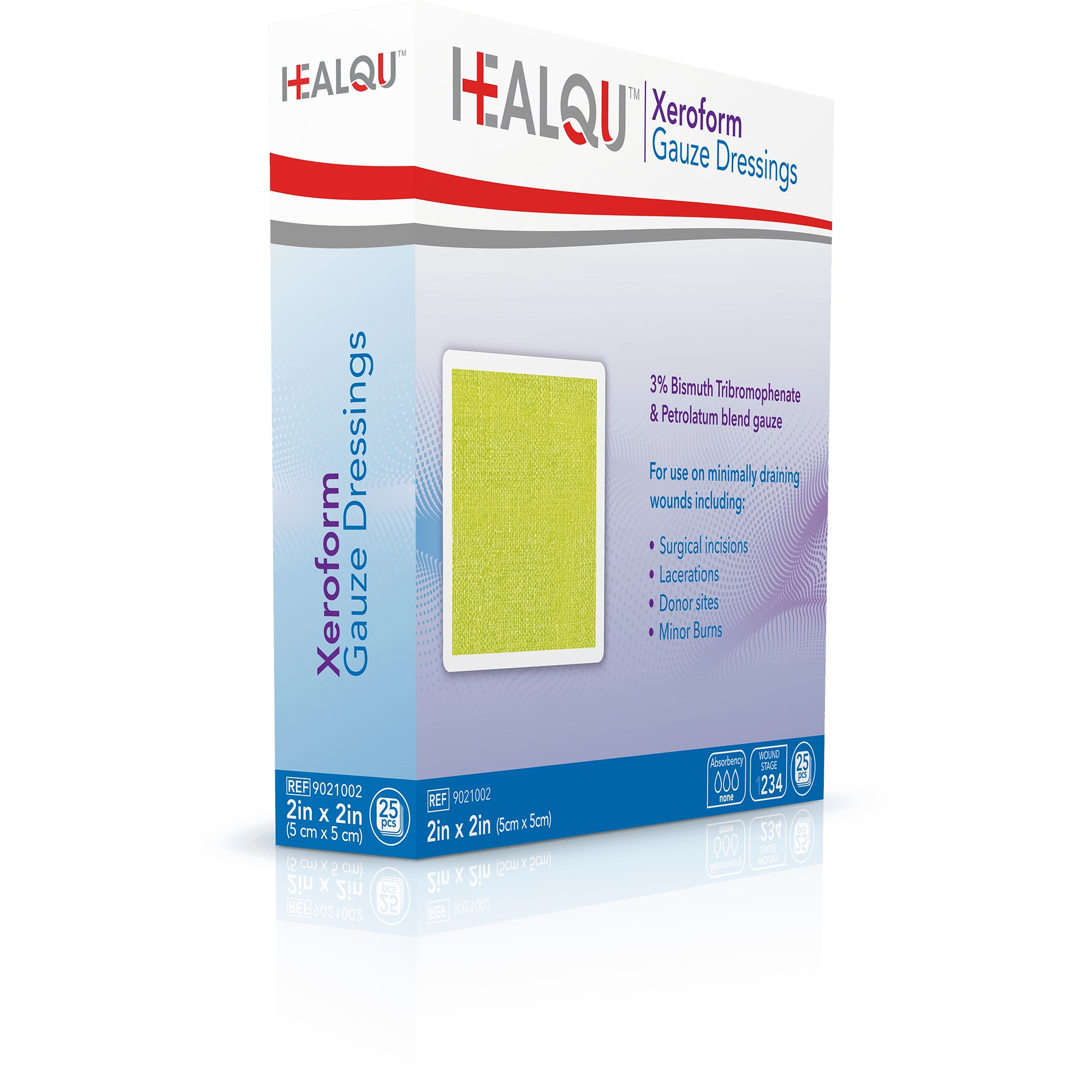HEALQU Xeroform Gauze Dressing (2 x 2) - Walmart.com