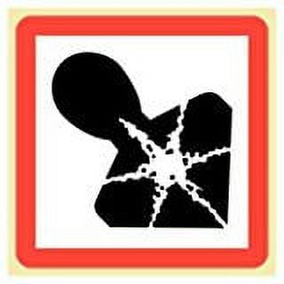HEALTH Hazard-Safety Labels (GHS Pictogram Symbol), 2" X 2" White Self ...