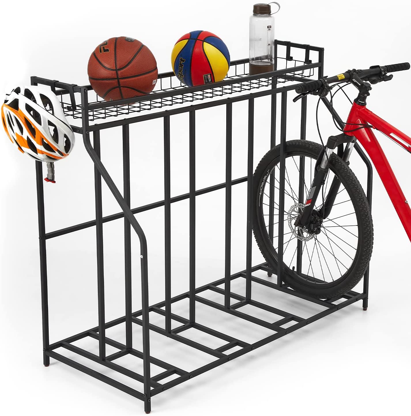 Costway Indoor Free-Standing Bike Holder - Double Stationary Storage ...