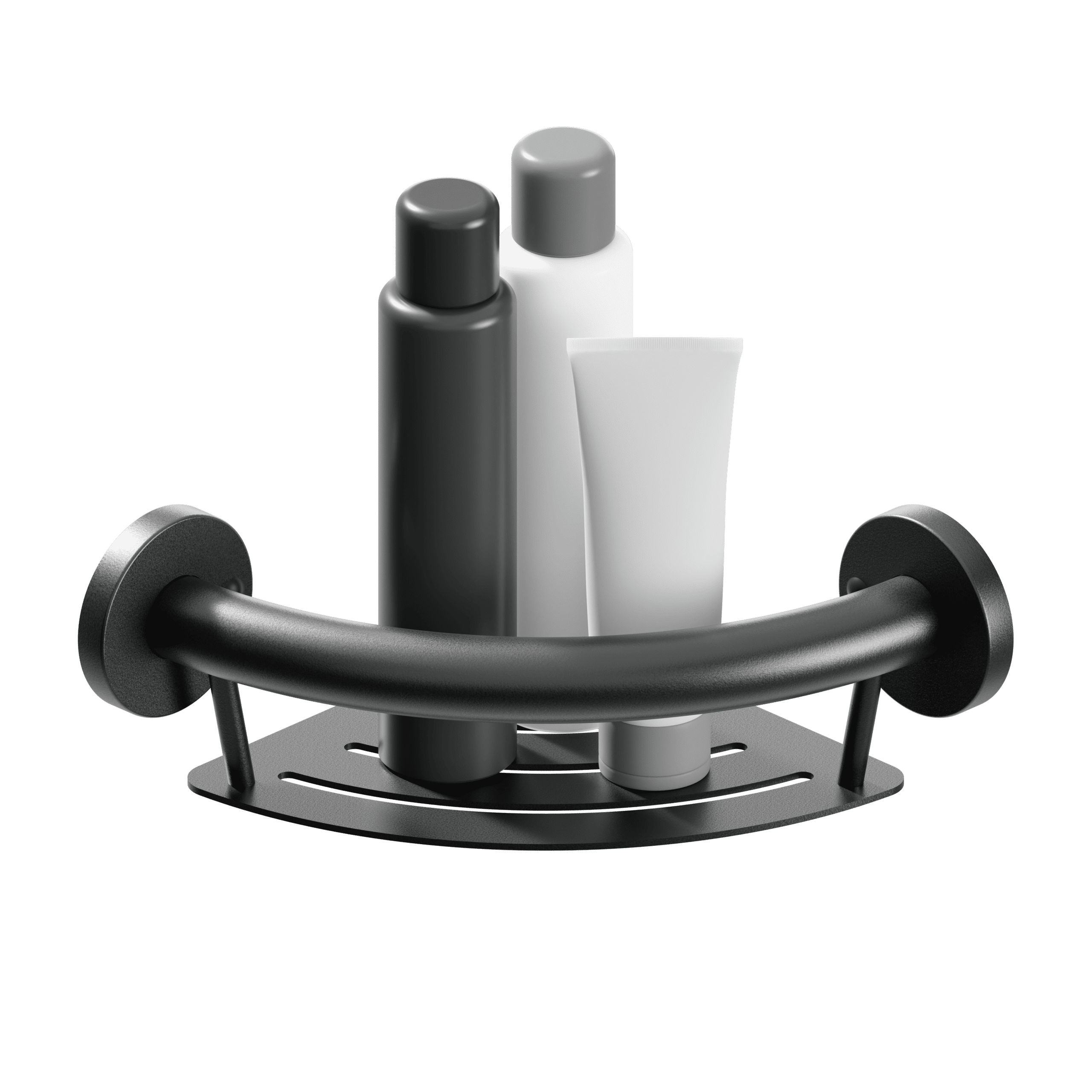 HEALTHCRAFT Corner Shelf, ADA Compliant Grab Bar, Bath And Shower ...