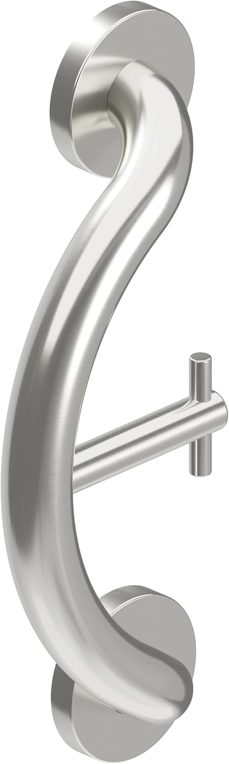 HEALTHCRAFT Plus 2-in-1 Towel/Robe Hook and Grab Bar, 14.5 inch | ADA ...