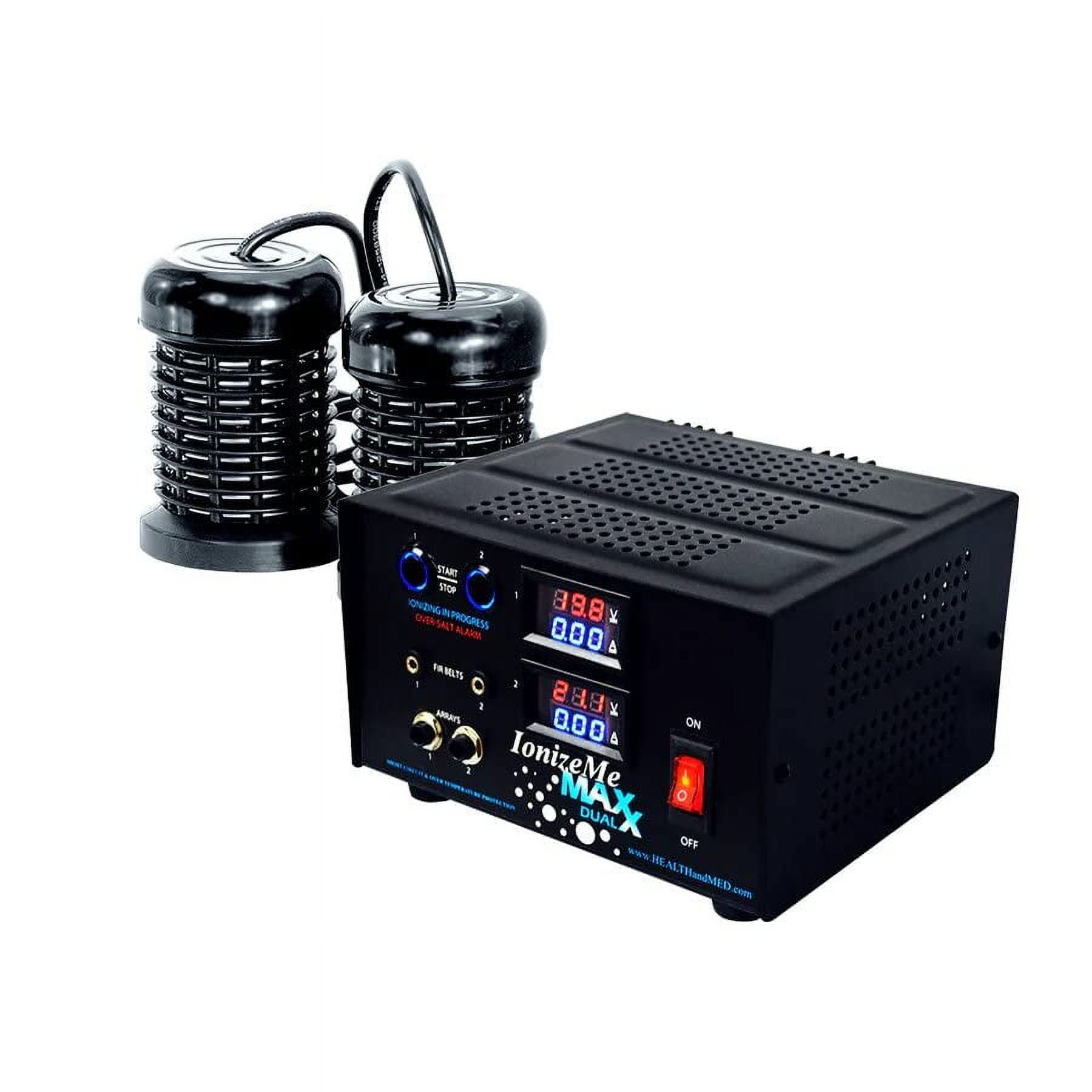 HEALTHandMED IonizeMe Maxx Dual (2-Channel Unit) - Powerful 20 Volts ...