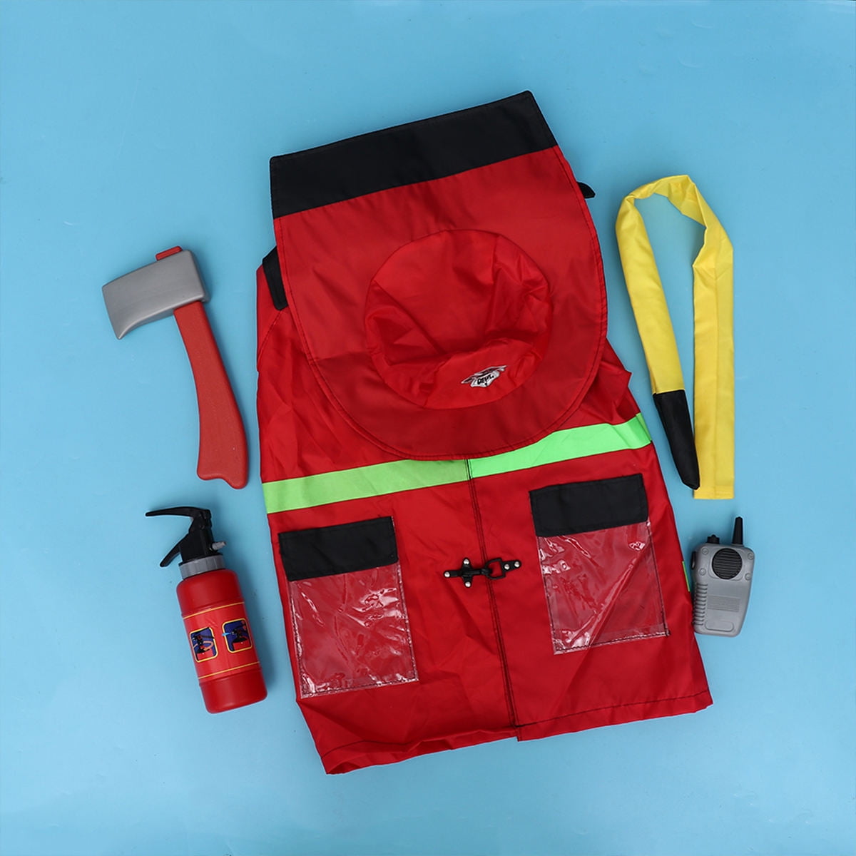 HEANUJJ 1 Set Mini Firefighting Suit Red Nylon Outfit for Toddlers ...