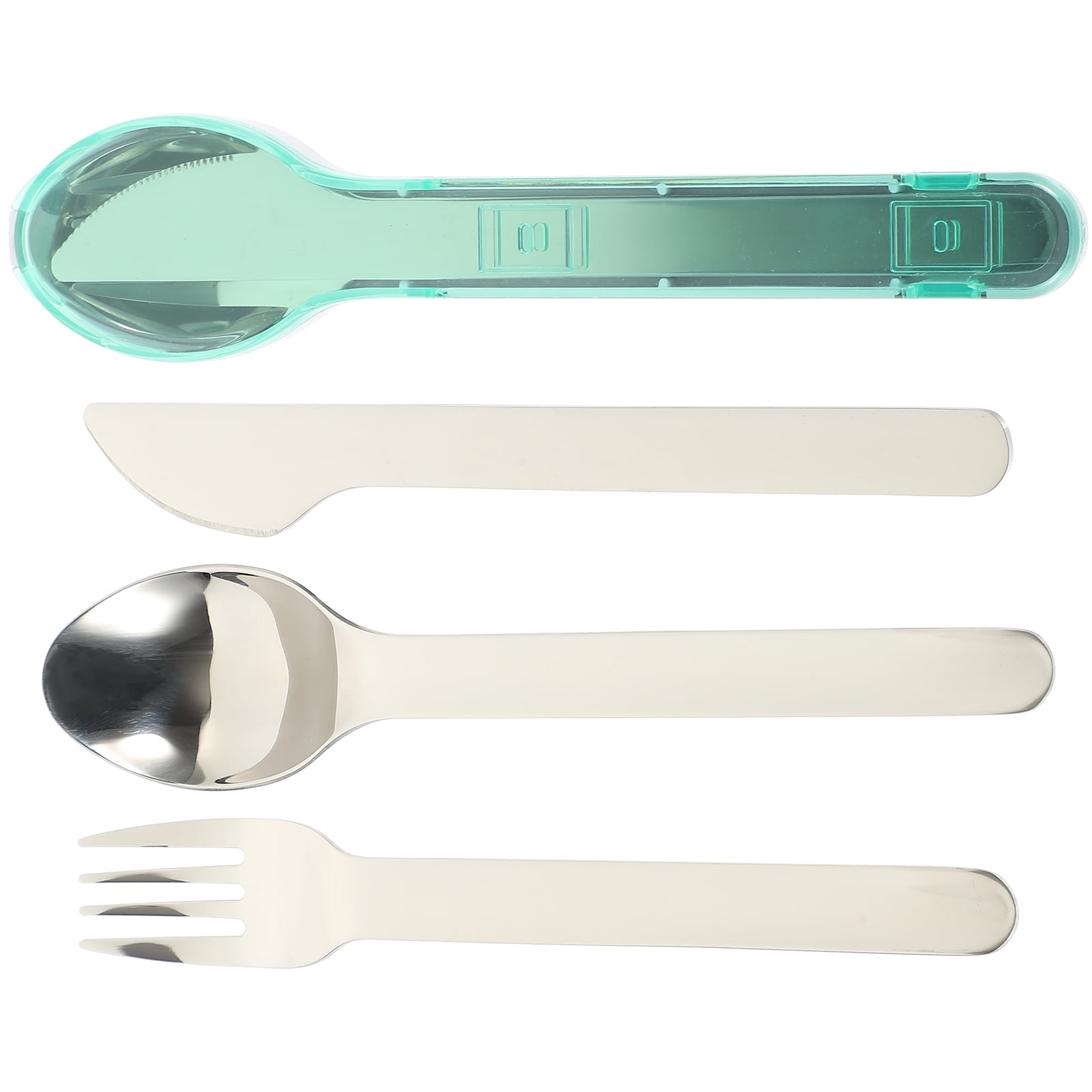 HEANUJJ 1 Set Portable Stainless Steel Cutlery Set Reusable Utensils ...