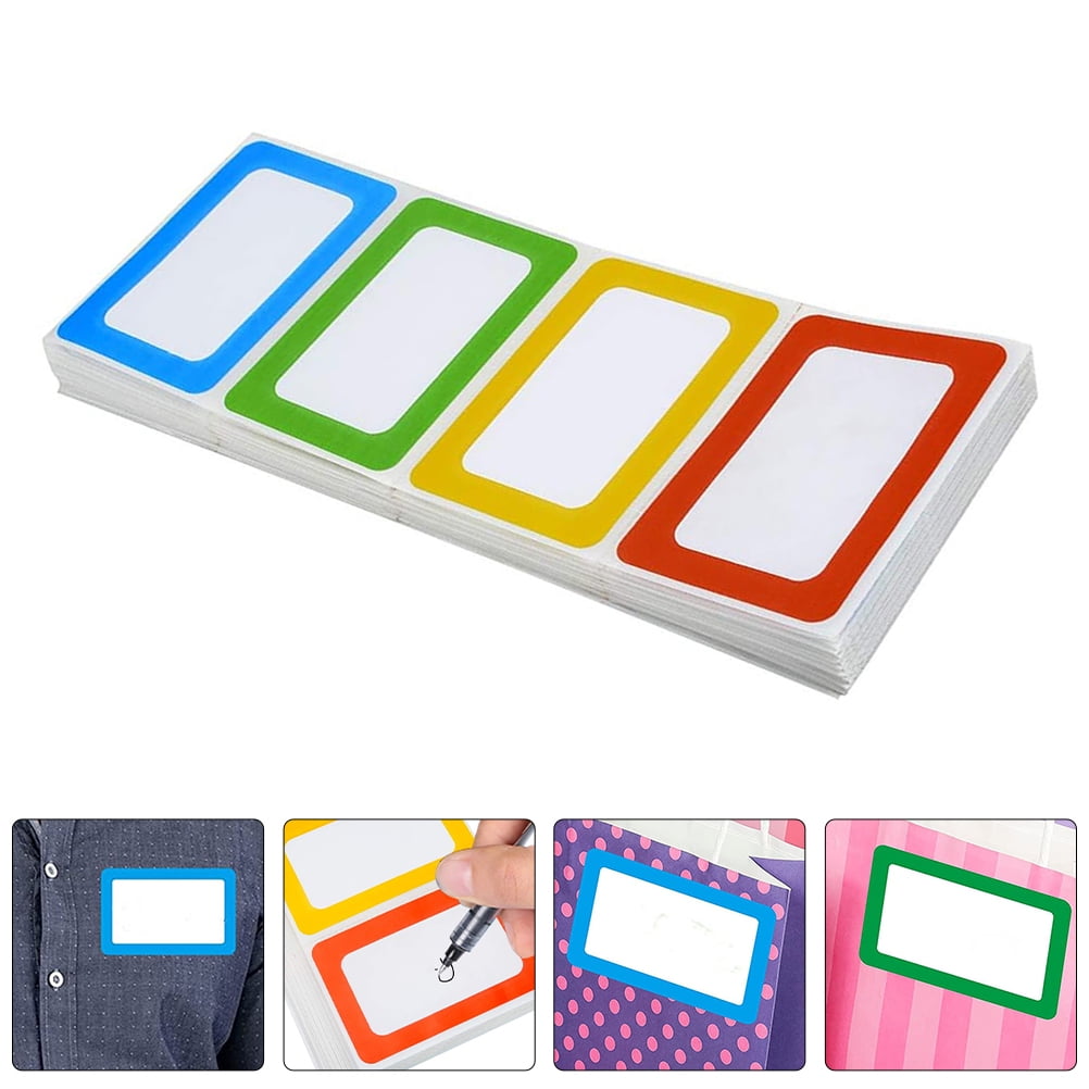 HEANUJJ 1 Set Writable Assorted Color Labels Copperplate Adhesive for ...