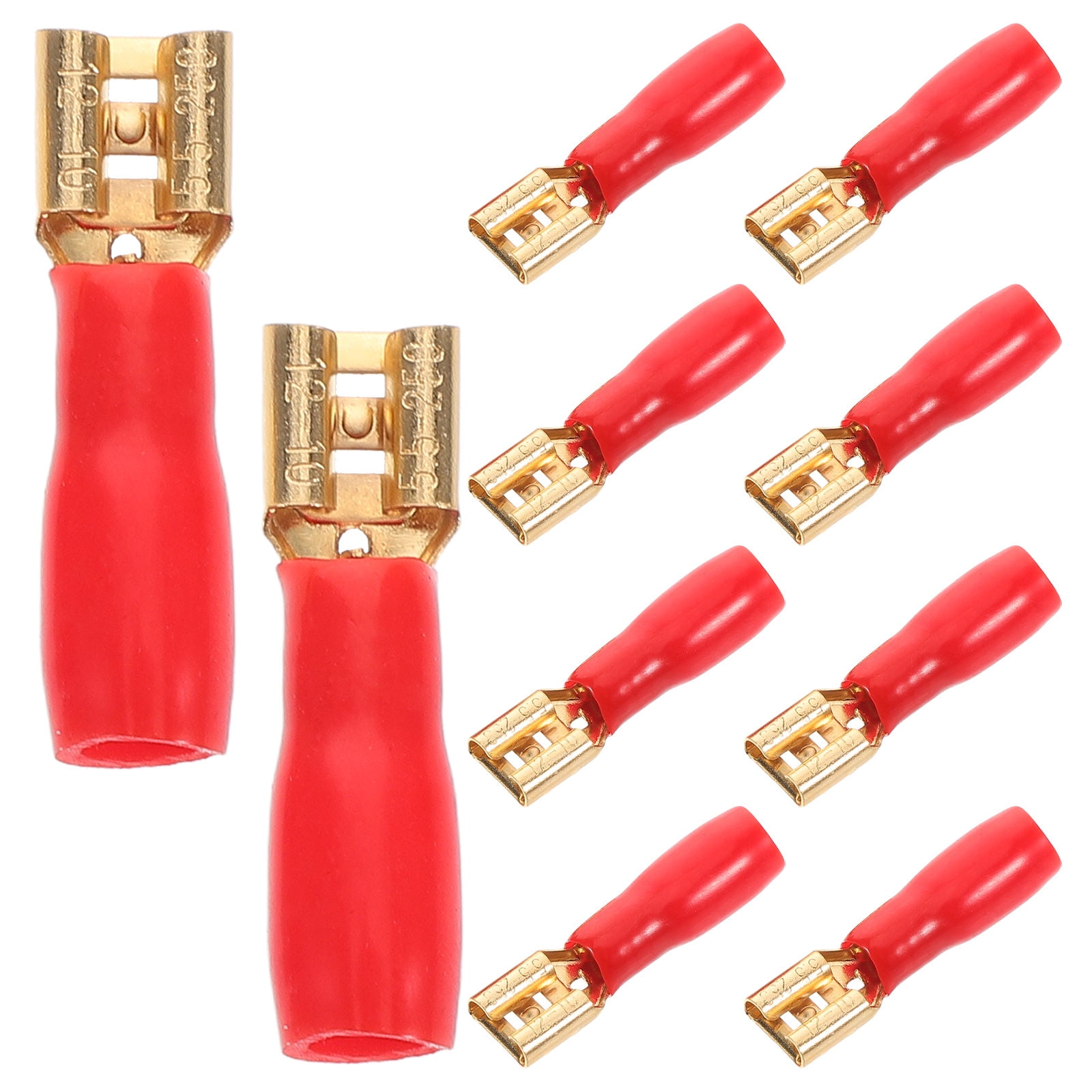 HEANUJJ 10Pcs Copper Automotive Speaker Wire Connectors with Golden ...