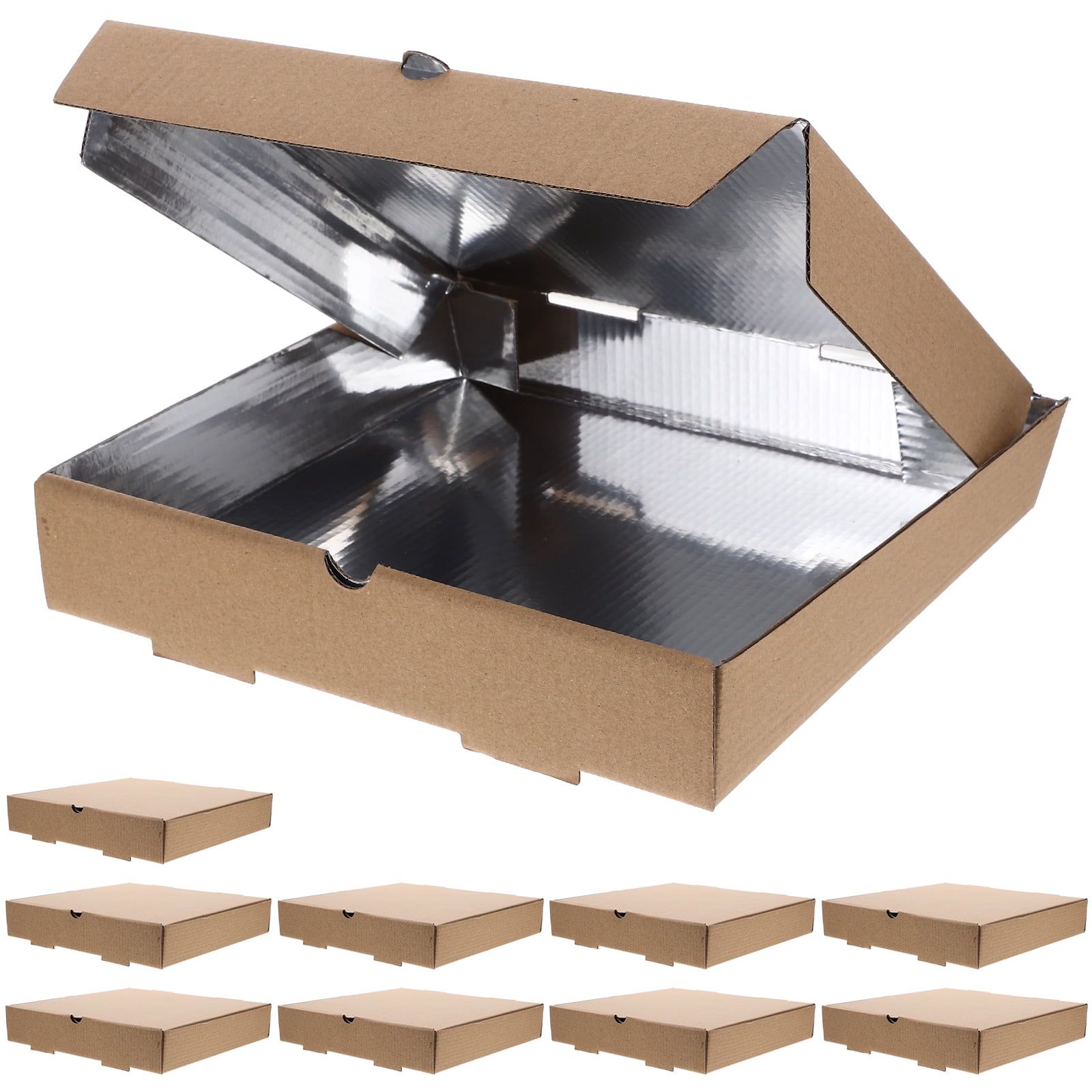HEANUJJ Disposable Pizza Boxes 10Pcs Rectangular Kraft Paper Takeaway ...