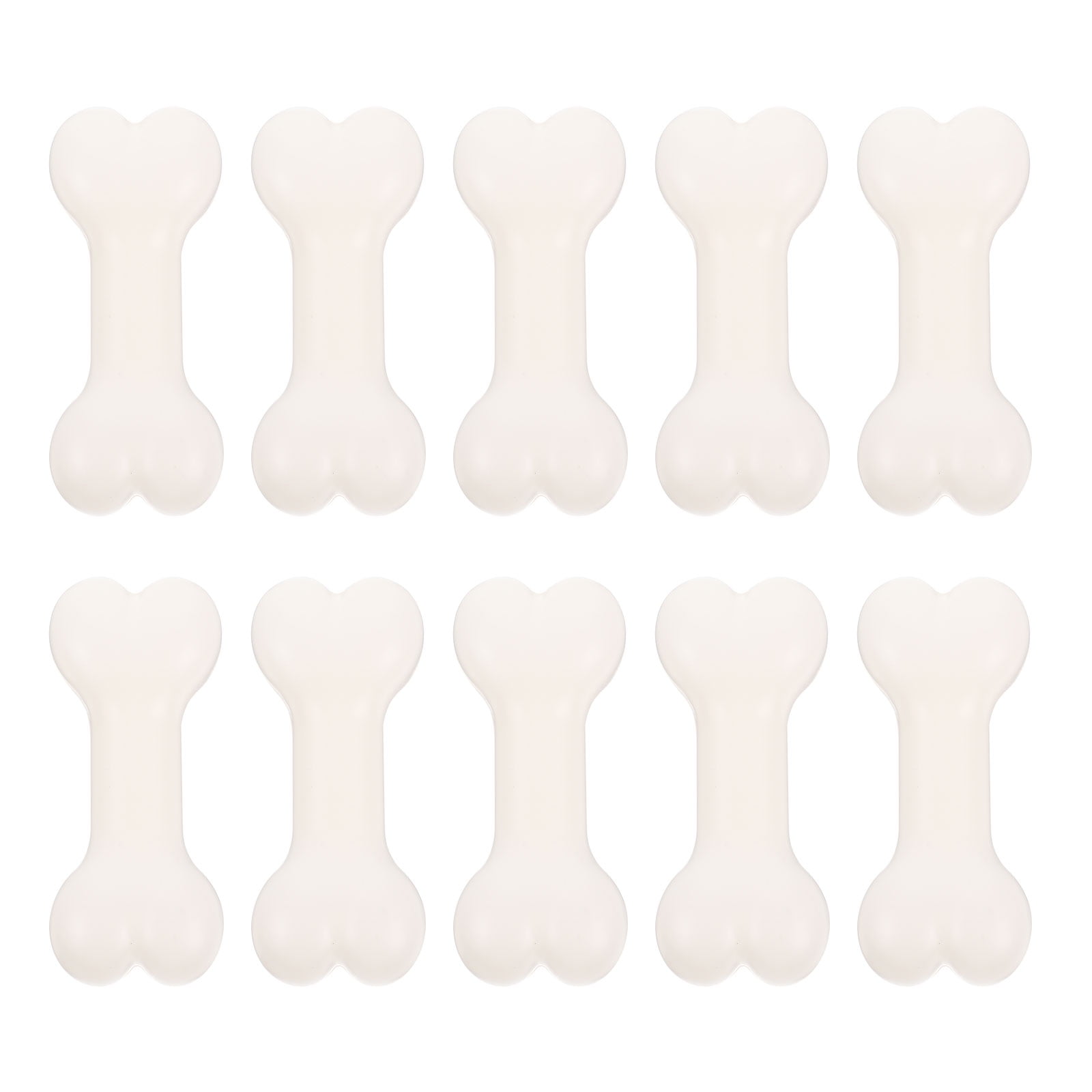 HEANUJJ 10pcs White Plastic Realistic Fake Bones Party Decoration 4.9×2 ...