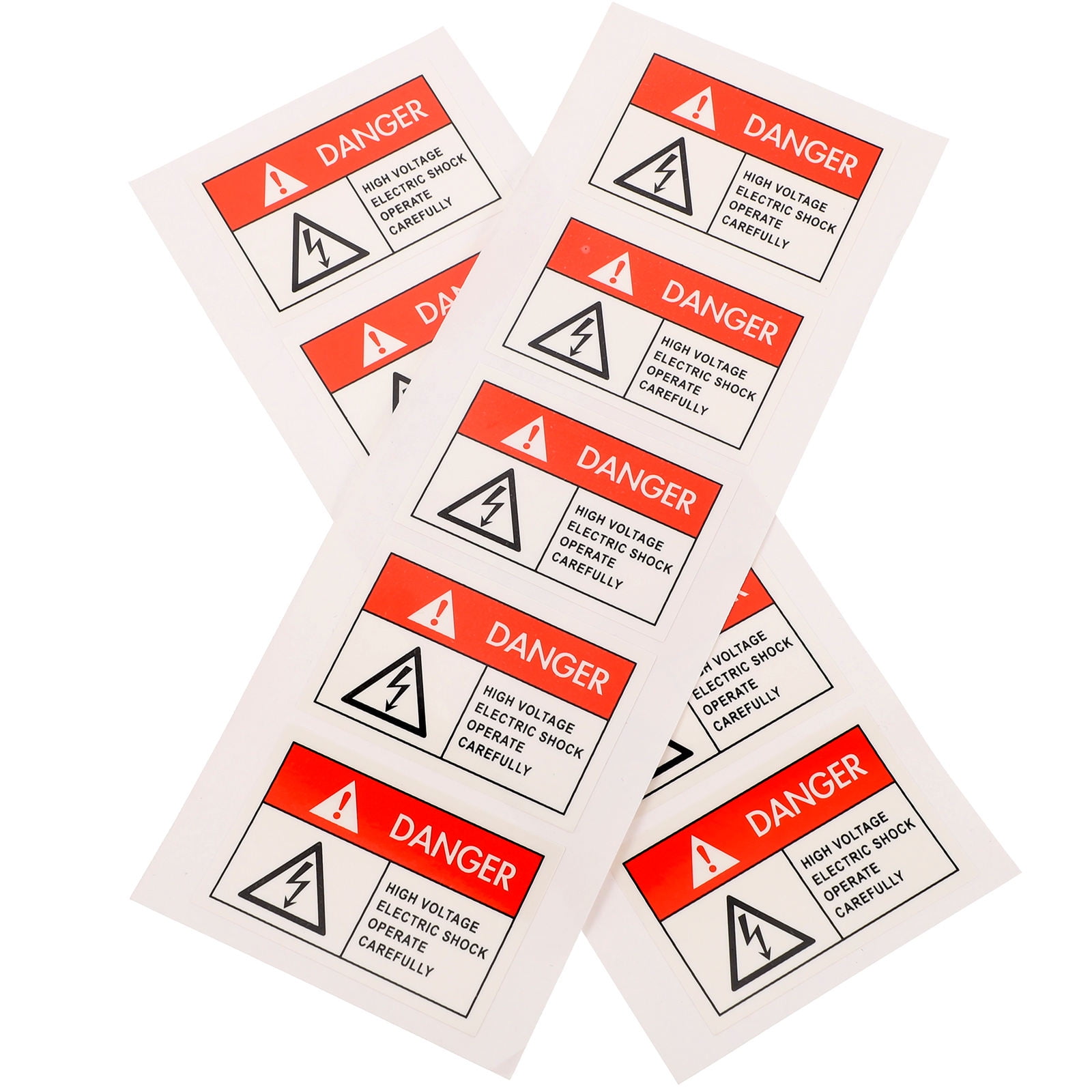 HEANUJJ 10Pcs Adhesive Warning Sign Stickers for Package Use with Clear ...