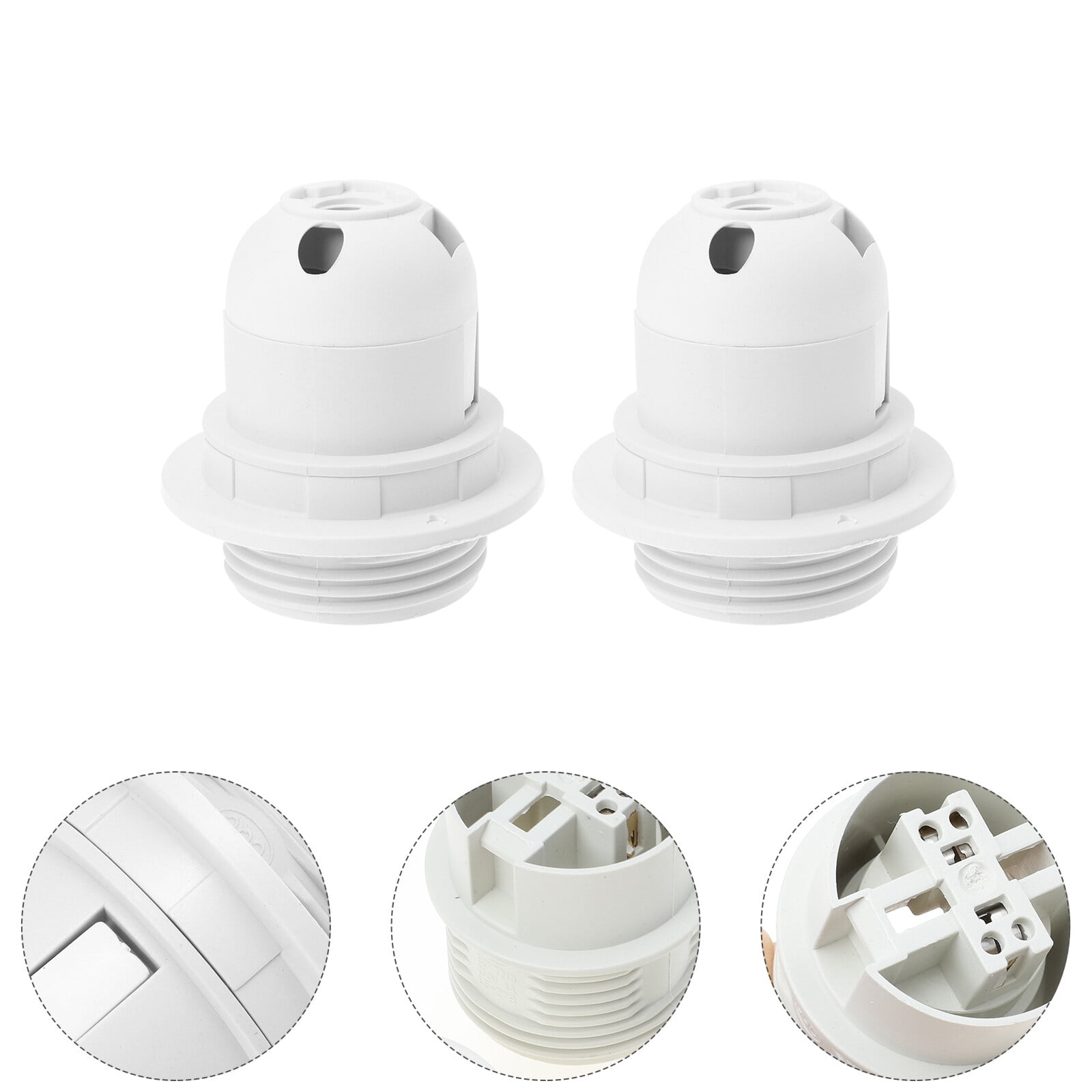 HEANUJJ 10Pcs Round Shape E27 Bulb Socket for Lamp Accessories and ...
